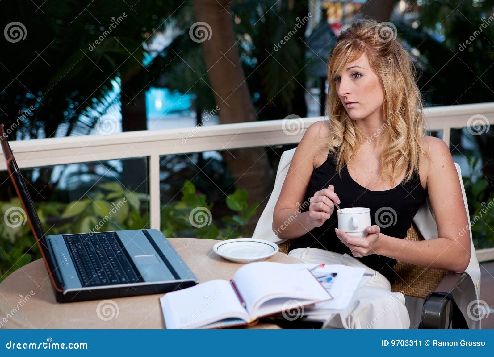 Woman work stock image. Image of single, person, outdoor - 9703311