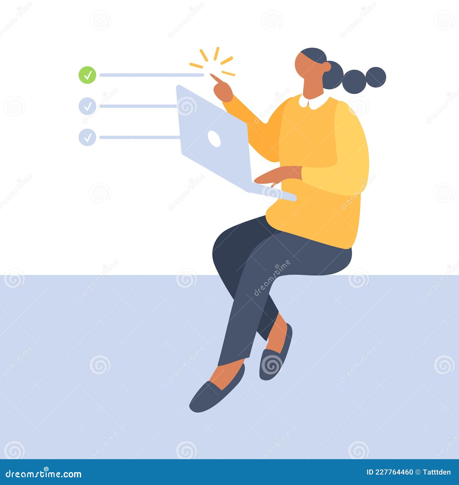 Completing Task, Business Strategy, Success Concept Cartoon Vector ...