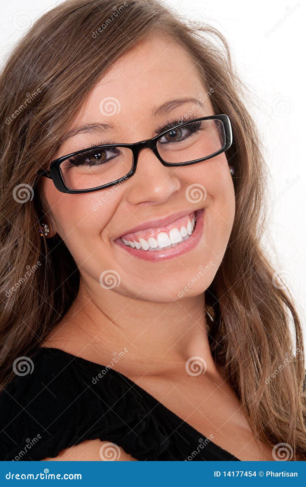 Woman at work smiling stock photo. Image of employee - 14177454