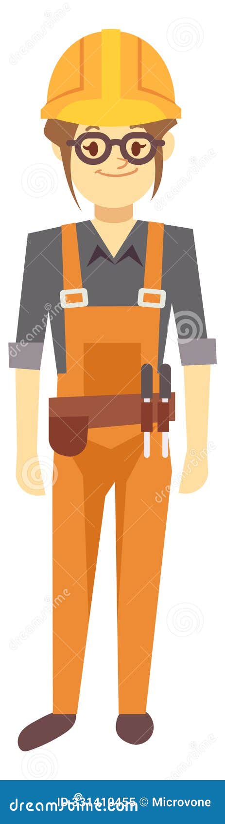 Female Engineer Supervising Robotic Packaging Arm Black And White 2D ...