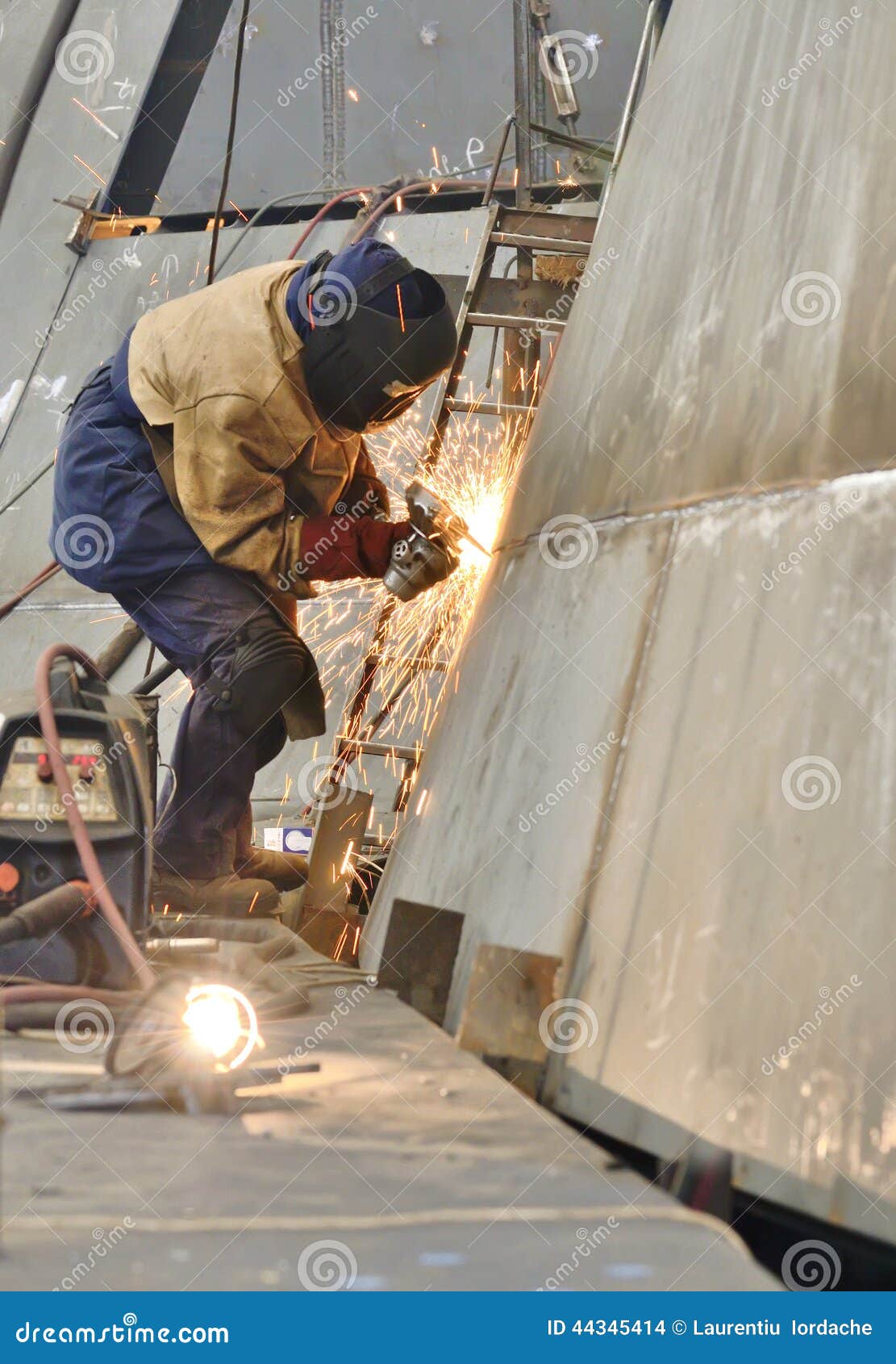 Woman worker grinding stock photo. Image of grind, construction - 44345414