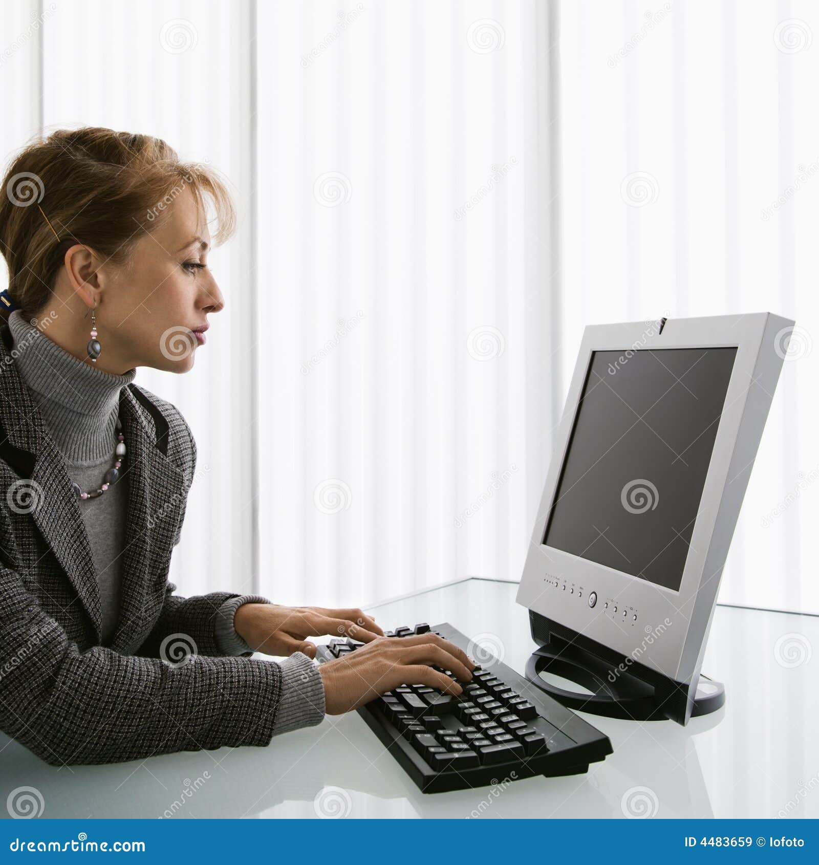 Woman working. stock image. Image of attractive, career - 4483659