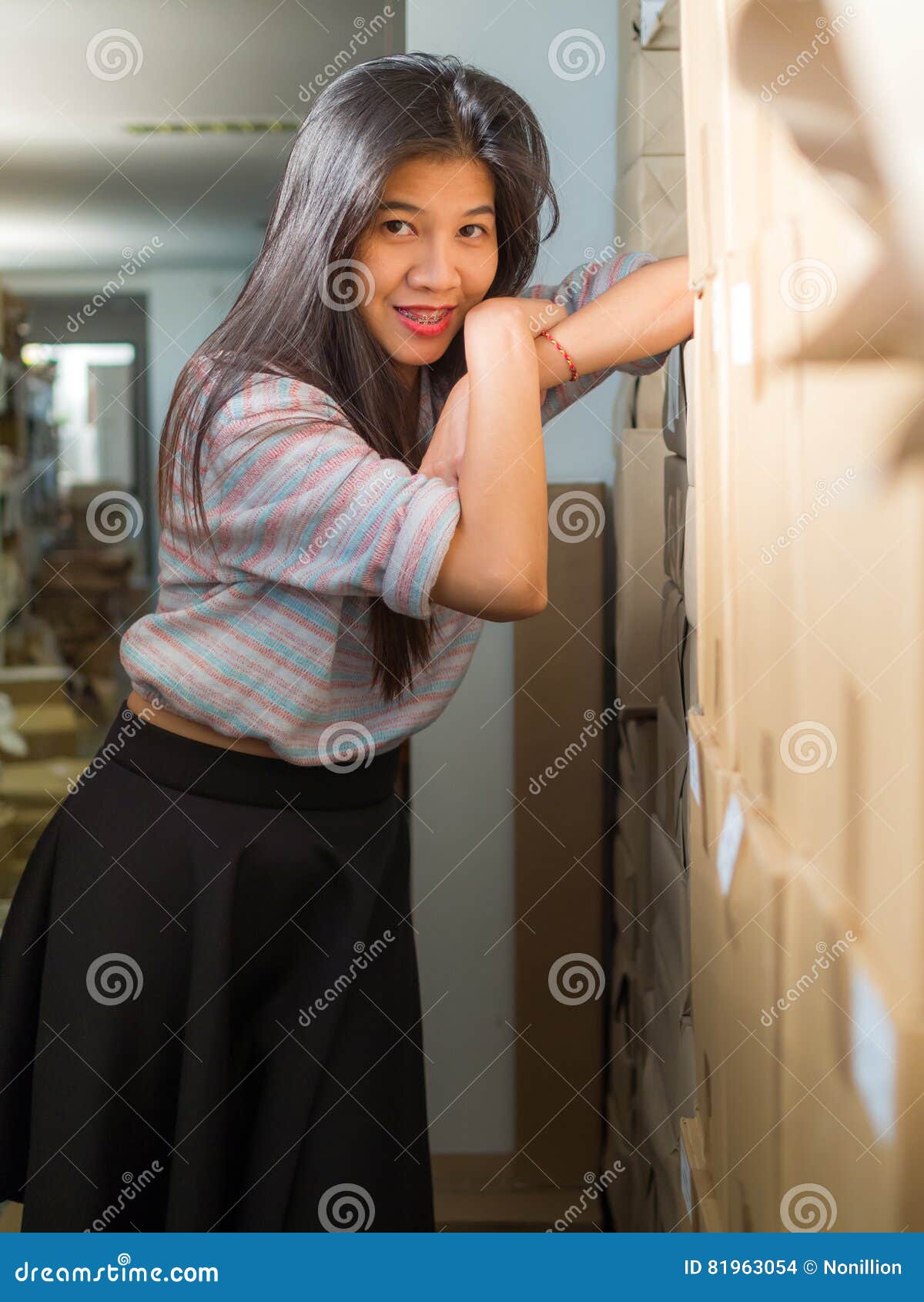 Woman working in archives stock photo. Image of researching - 81963054