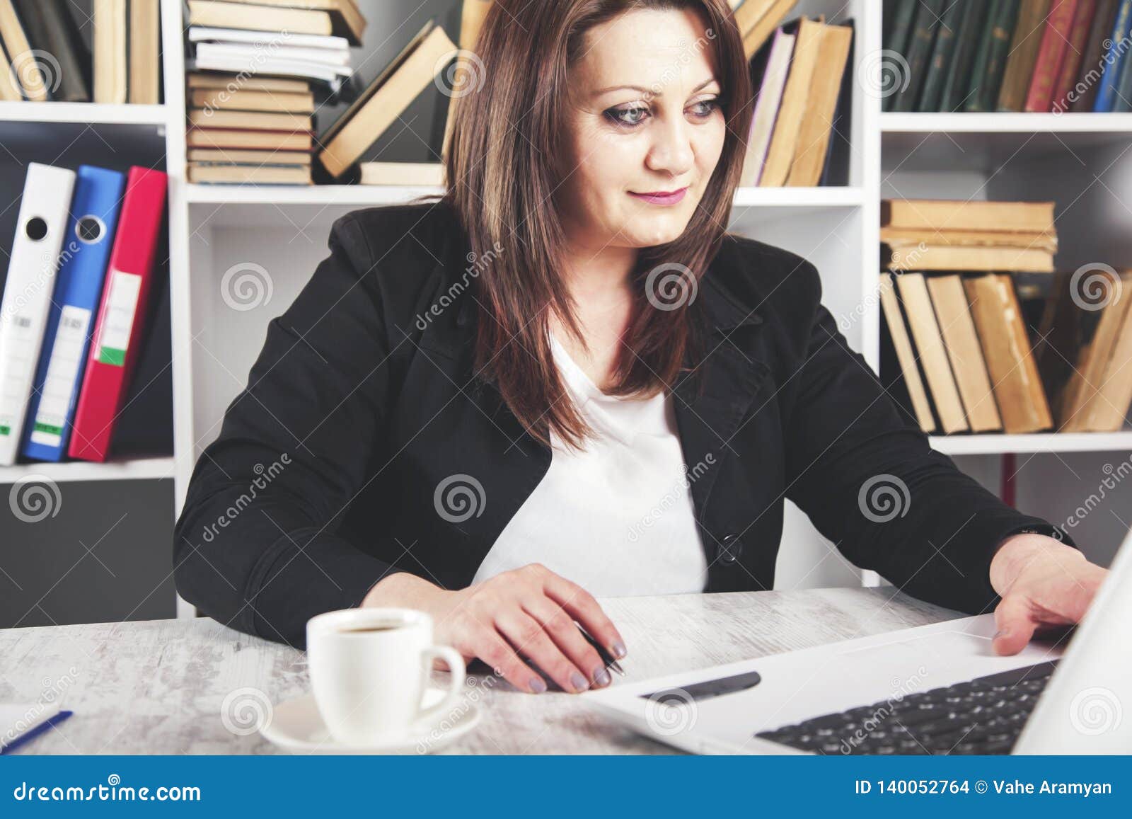 Woman Working in Computer Keyboard Stock Photo - Image of work, typing ...