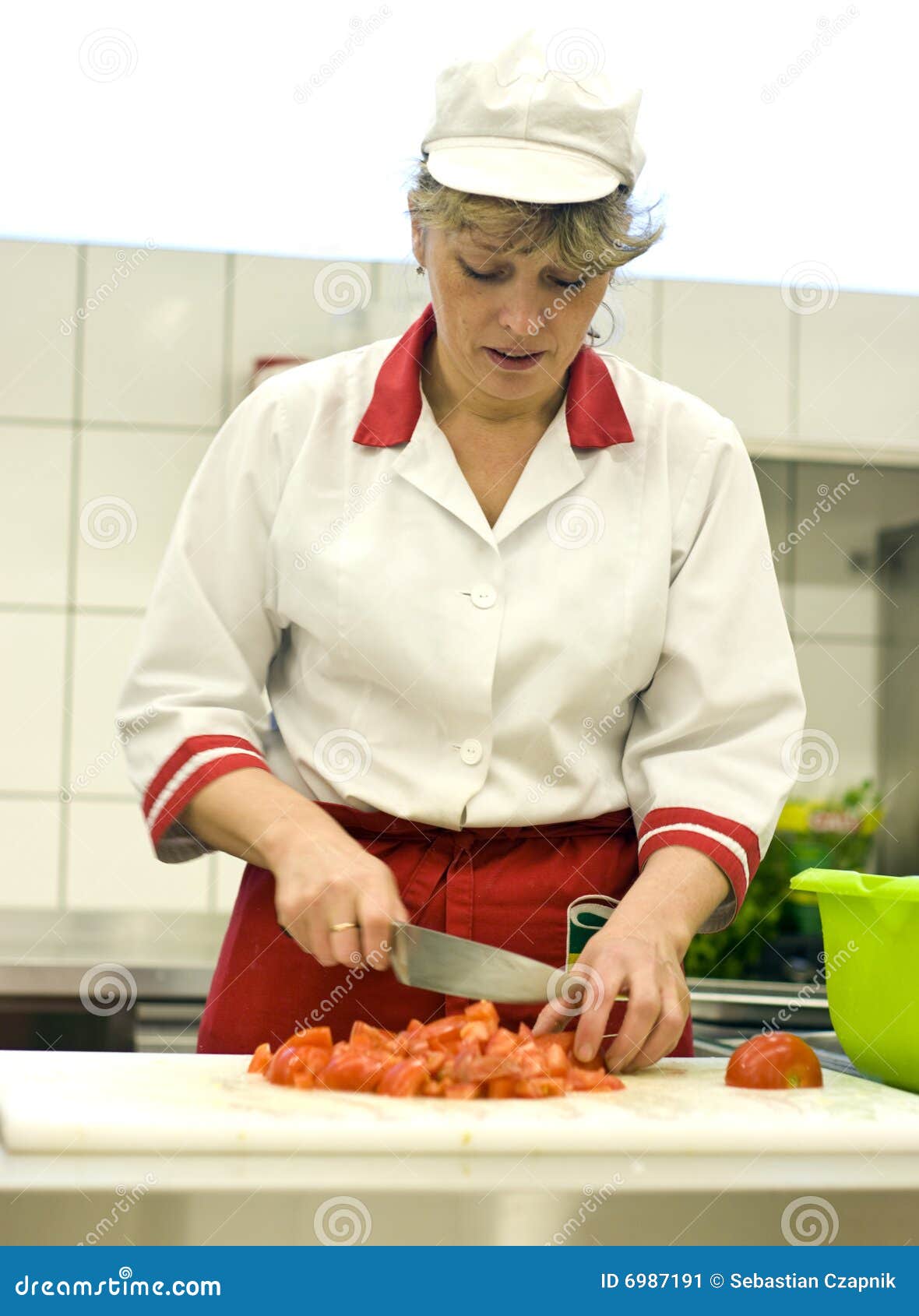 Woman working in kitchen stock image. Image of lunch, breakfast - 6987191