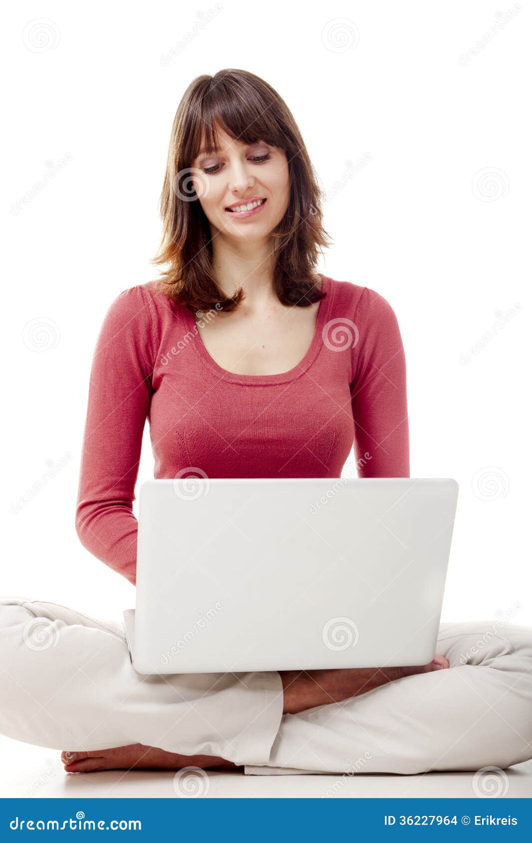 Woman Working with a Laptop Stock Photo - Image of people, gorgeous ...