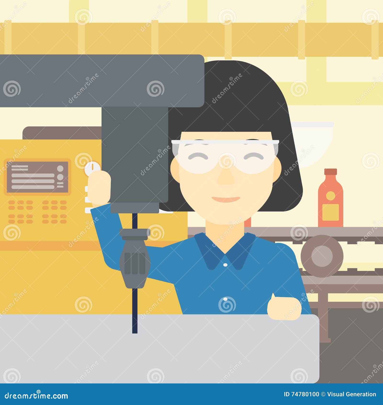 People Milling And Grinding Grains Cartoon Vector | CartoonDealer.com ...