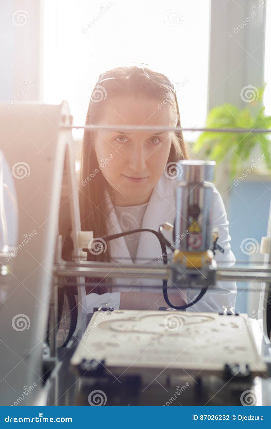 Woman Working with Milling Machine Stock Photo - Image of woman, worker ...