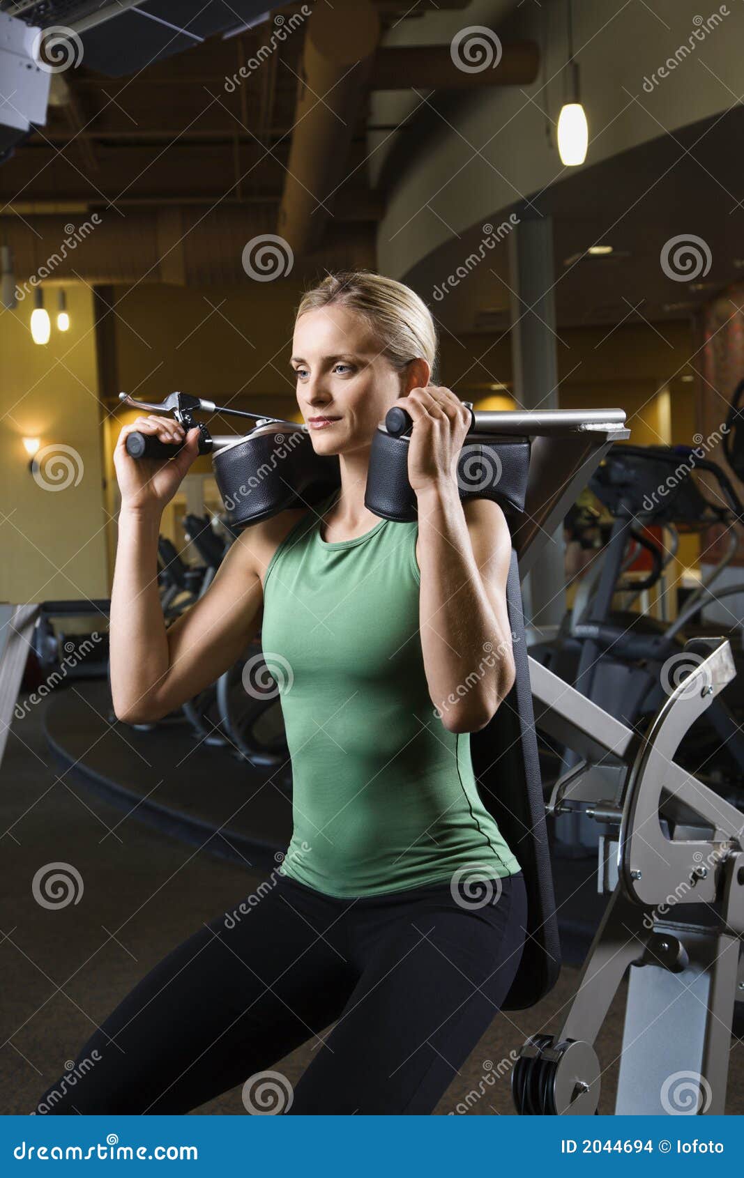 A woman working out. stock photo. Image of photograph - 2044694