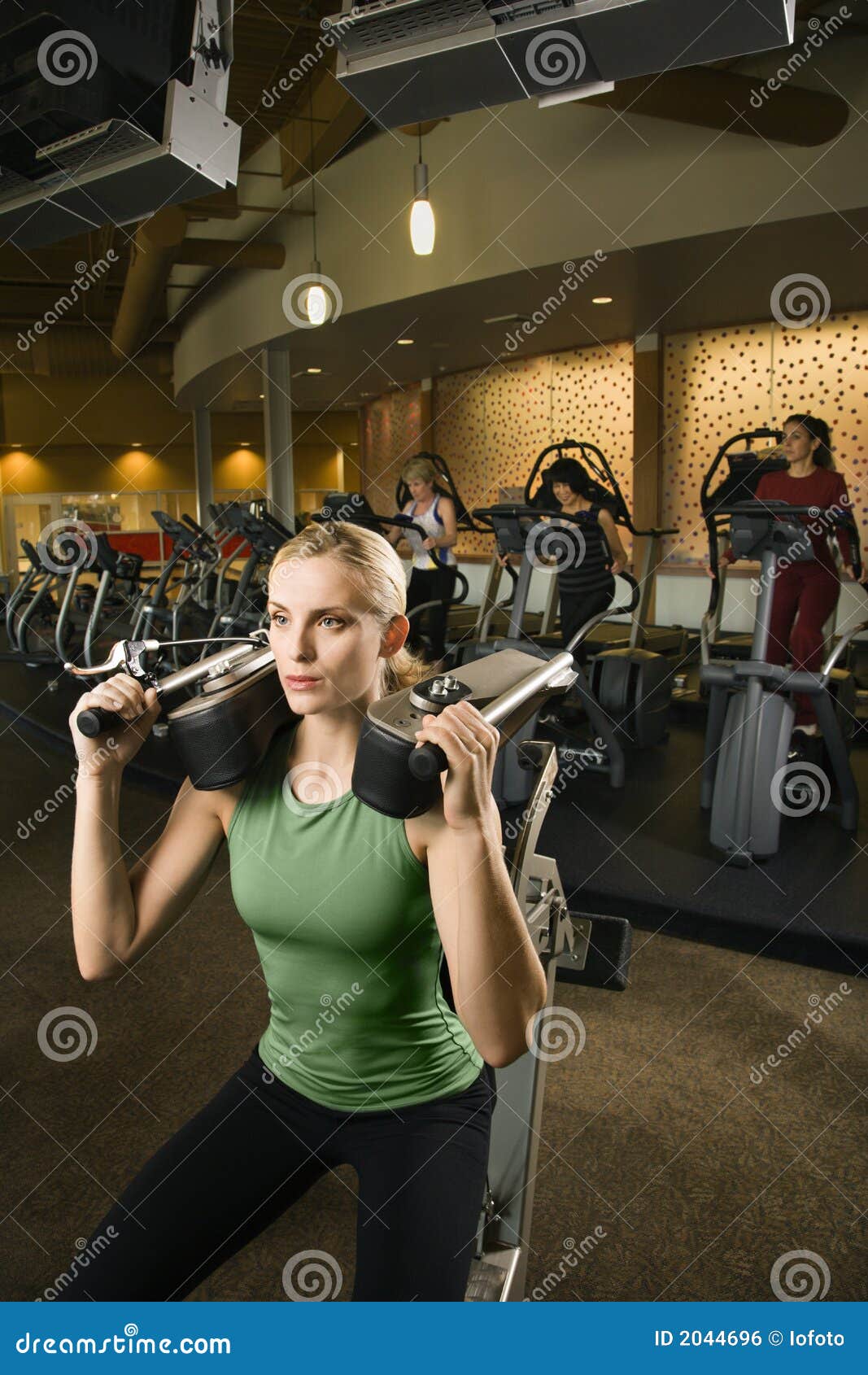 A woman working out. stock photo. Image of people, lifestyle - 2044696
