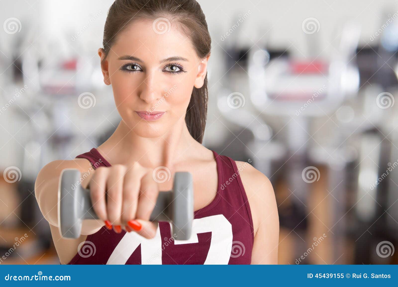 Woman Working Out stock image. Image of confidence, girl - 45439155