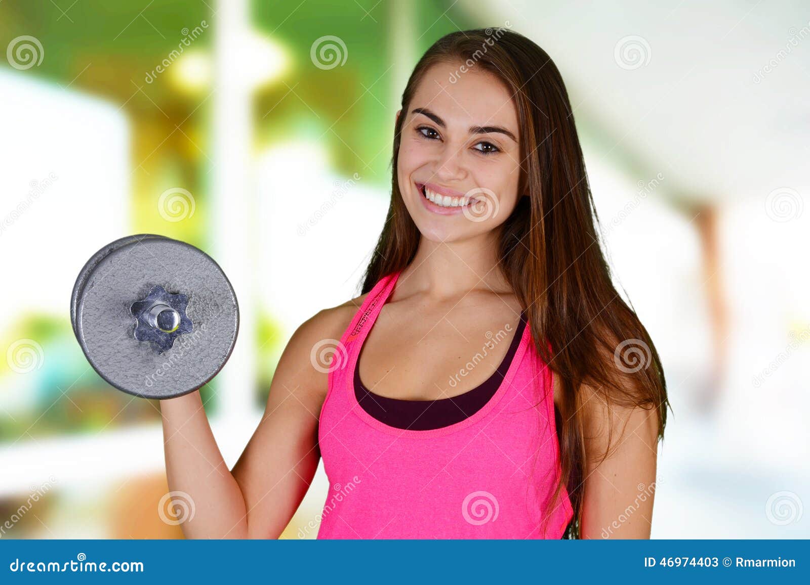 Woman Working Out stock image. Image of weights, athlete - 46974403