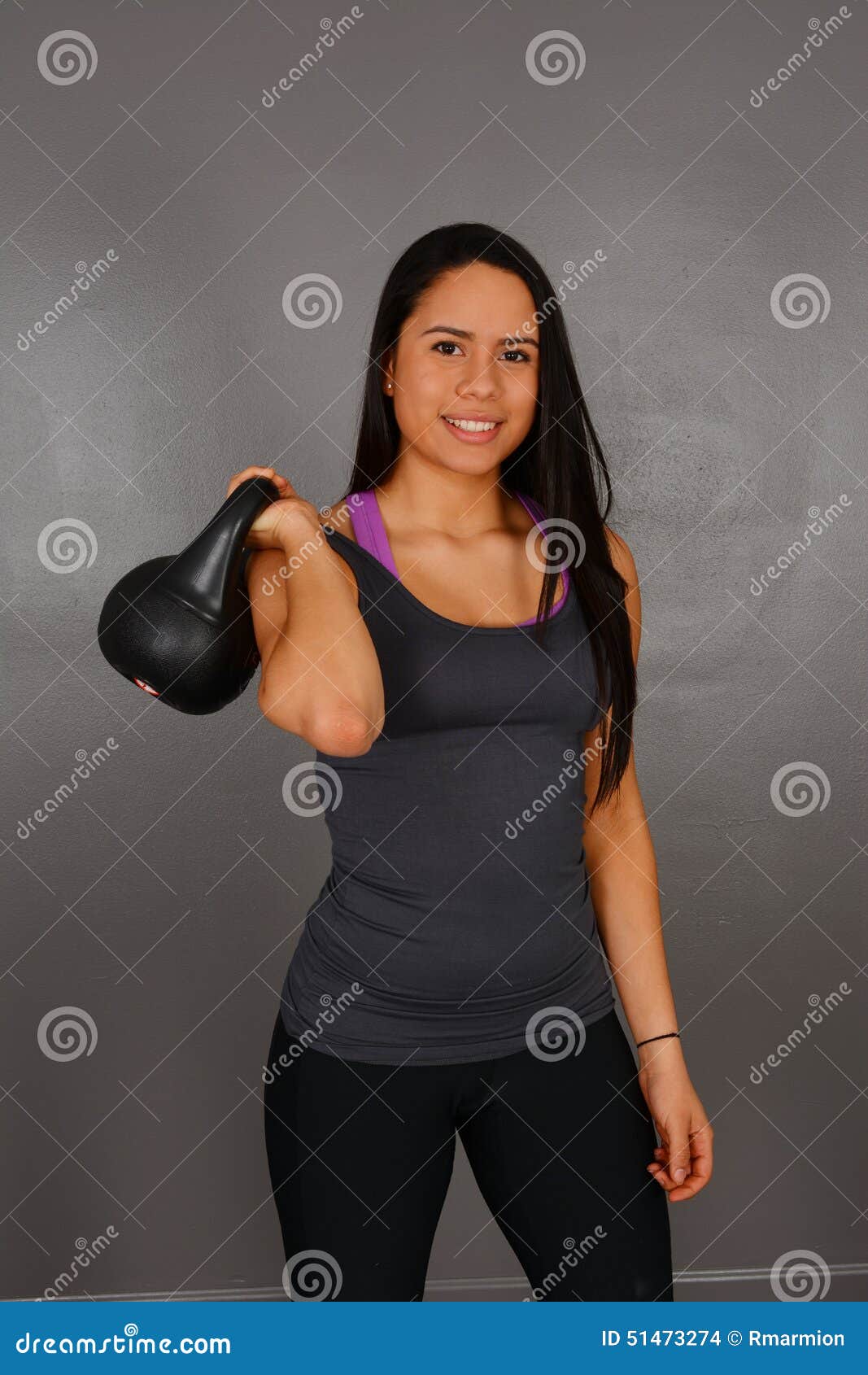 Woman Working Out stock photo. Image of bell, person - 51473274