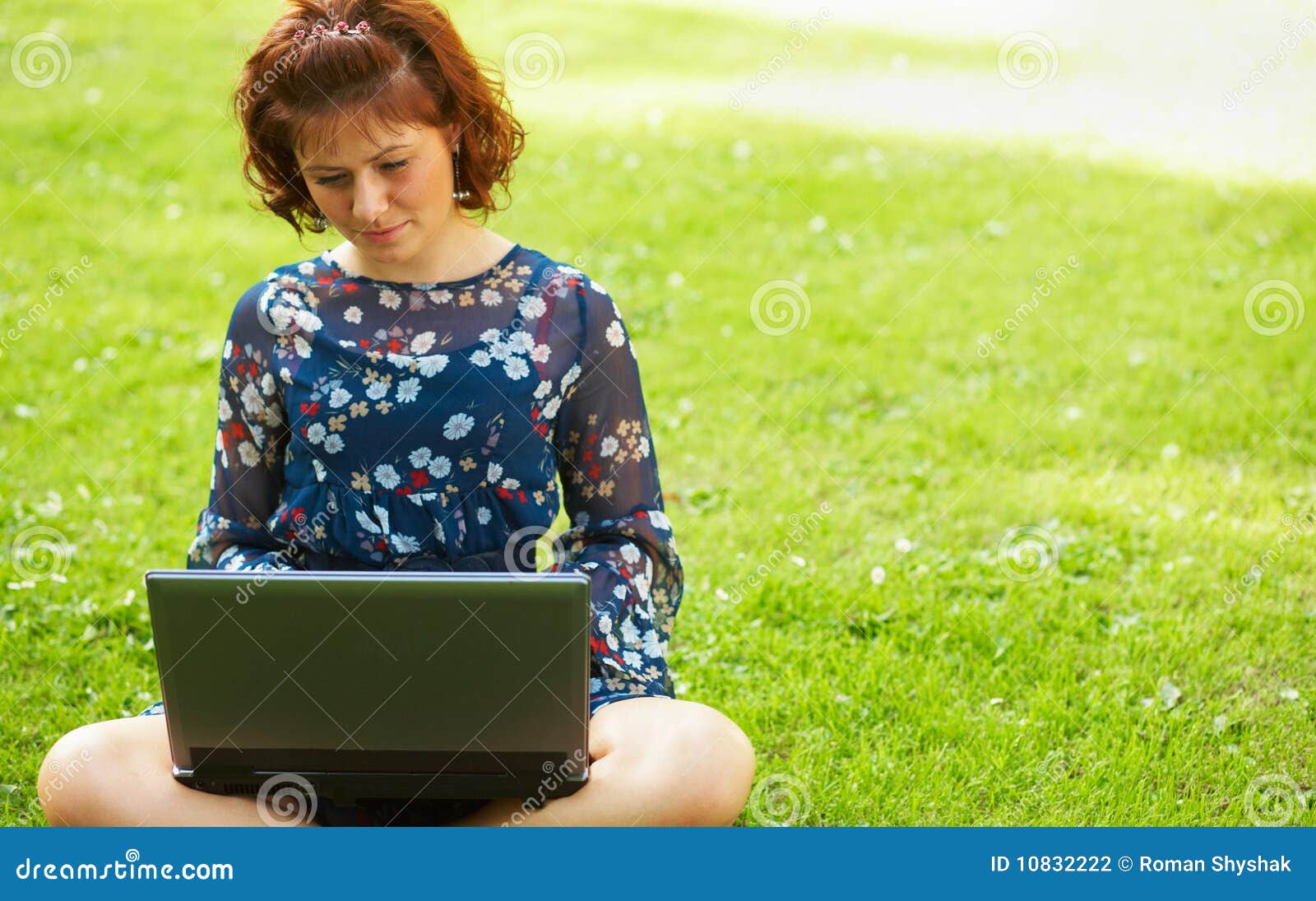 Woman working outdoors stock photo. Image of business - 10832222