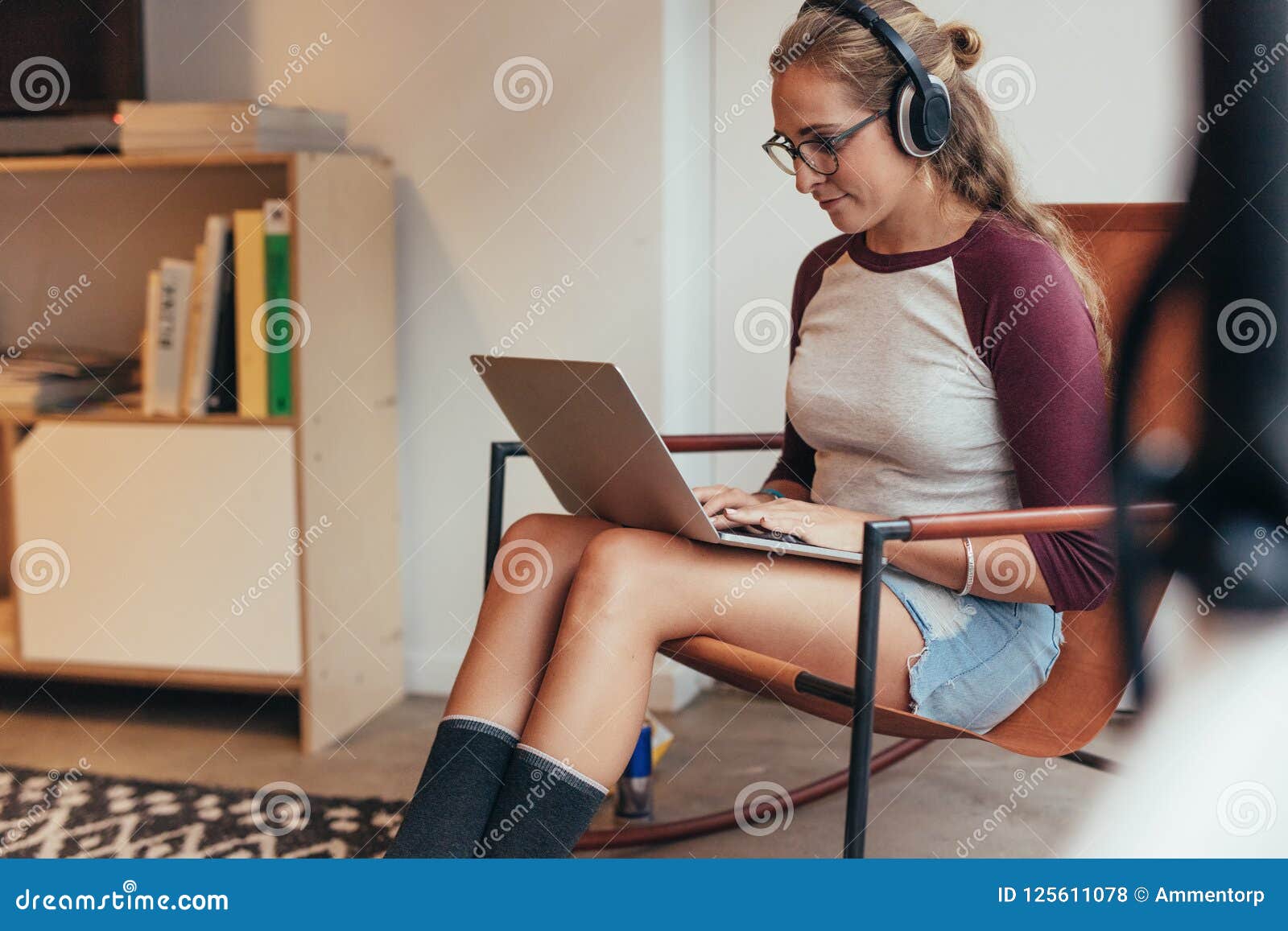 Woman Working at Software Development Startup Stock Photo - Image of ...