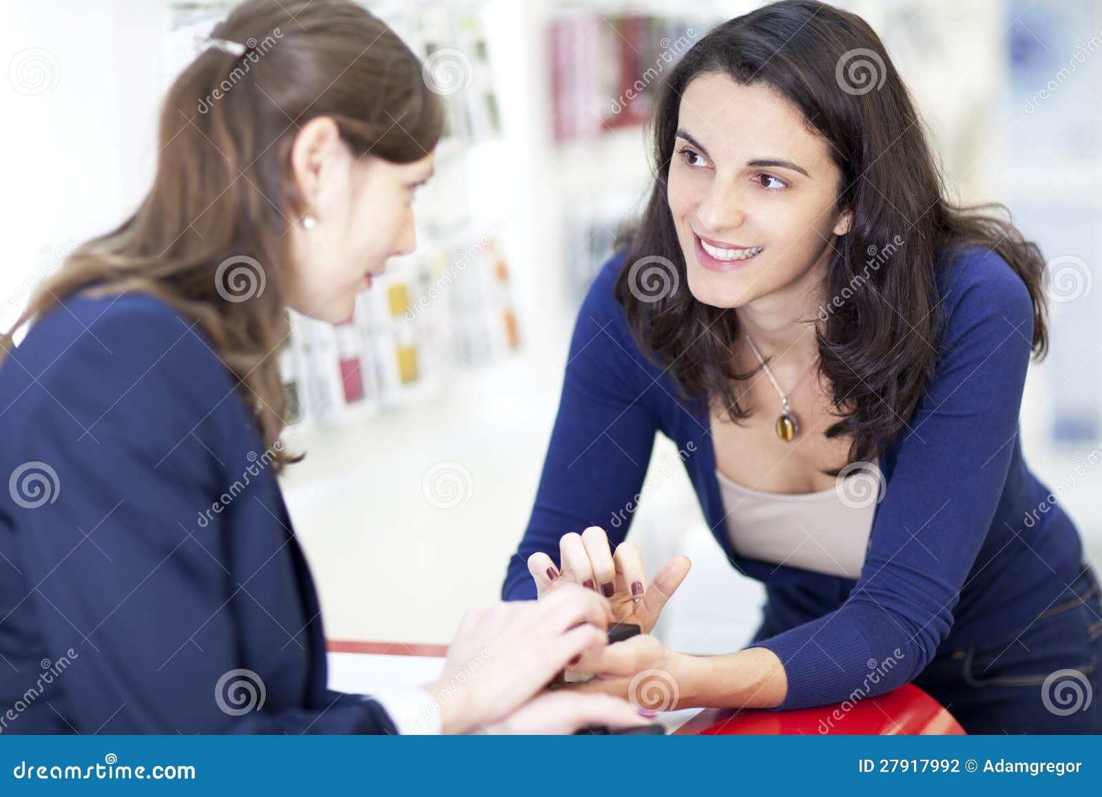 Woman Working in a Store with Phones Stock Photo - Image of customer ...