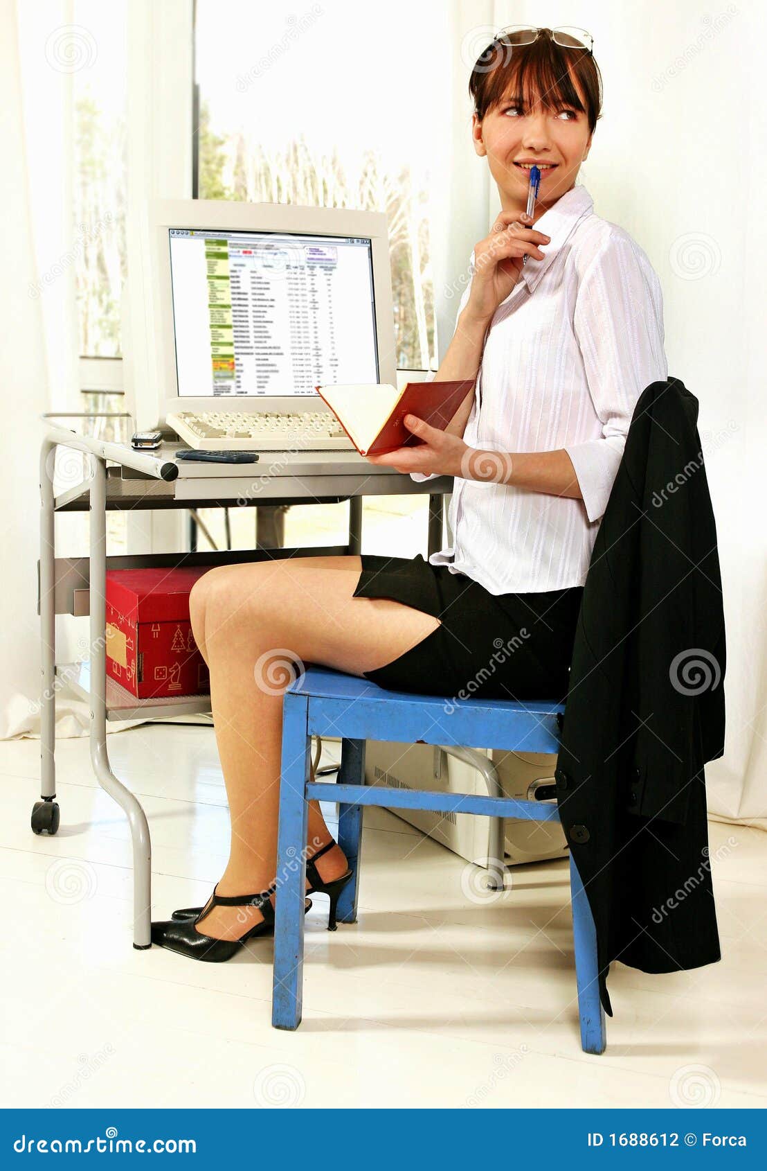 Woman at workplace stock photo. Image of proffessional - 1688612