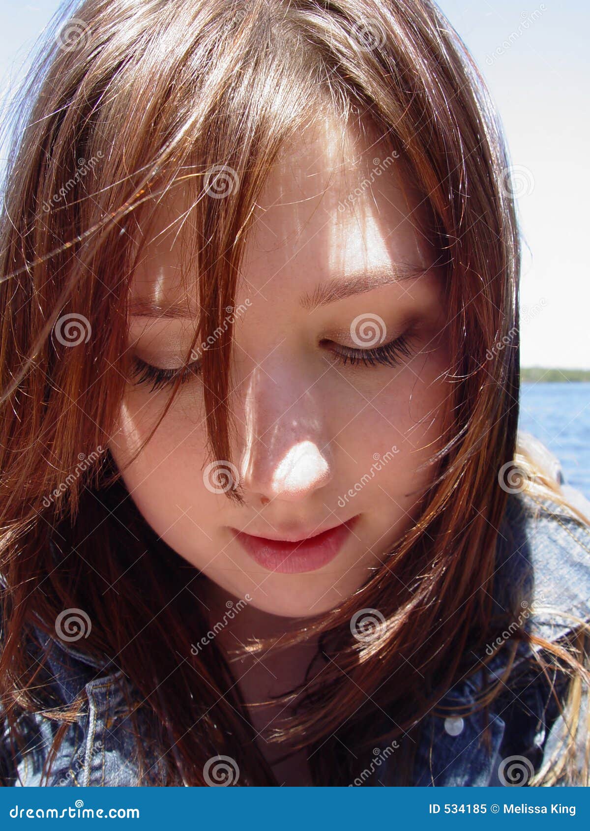 Woman with Worries stock image. Image of skin, closeups - 534185