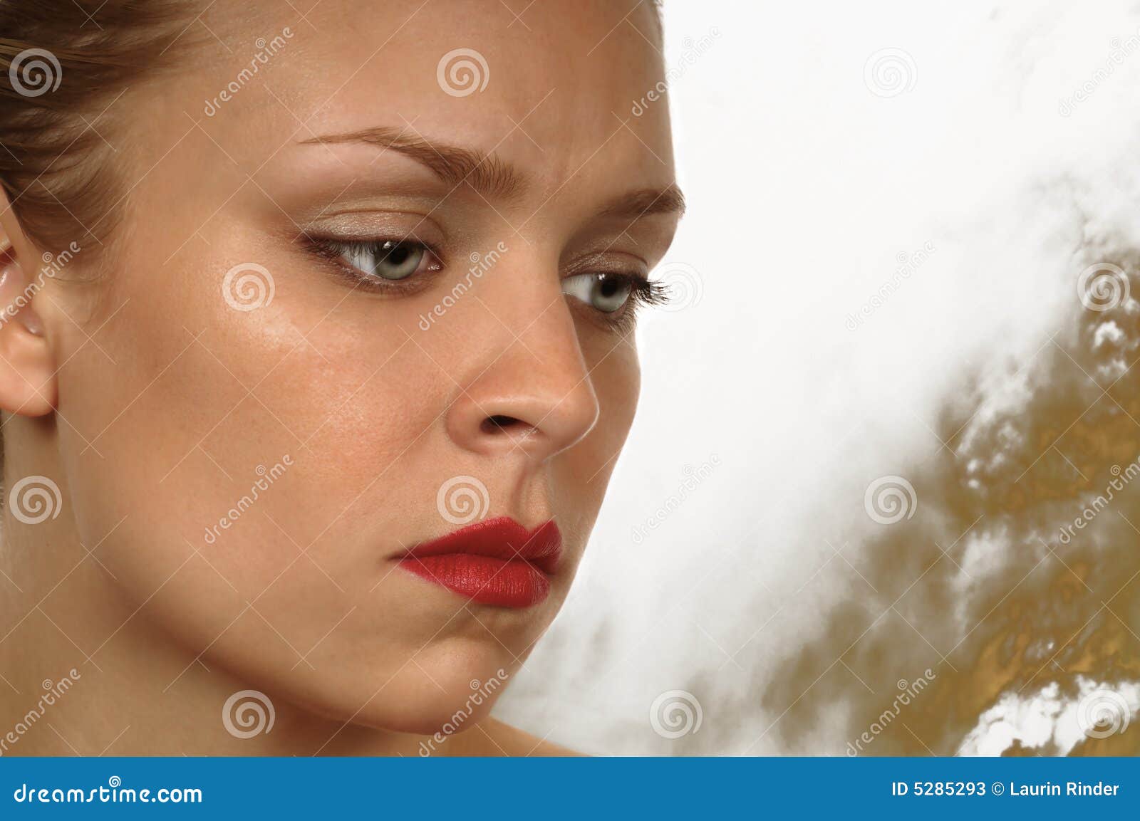 Woman with Worry stock image. Image of thoughtful, depression - 5285293