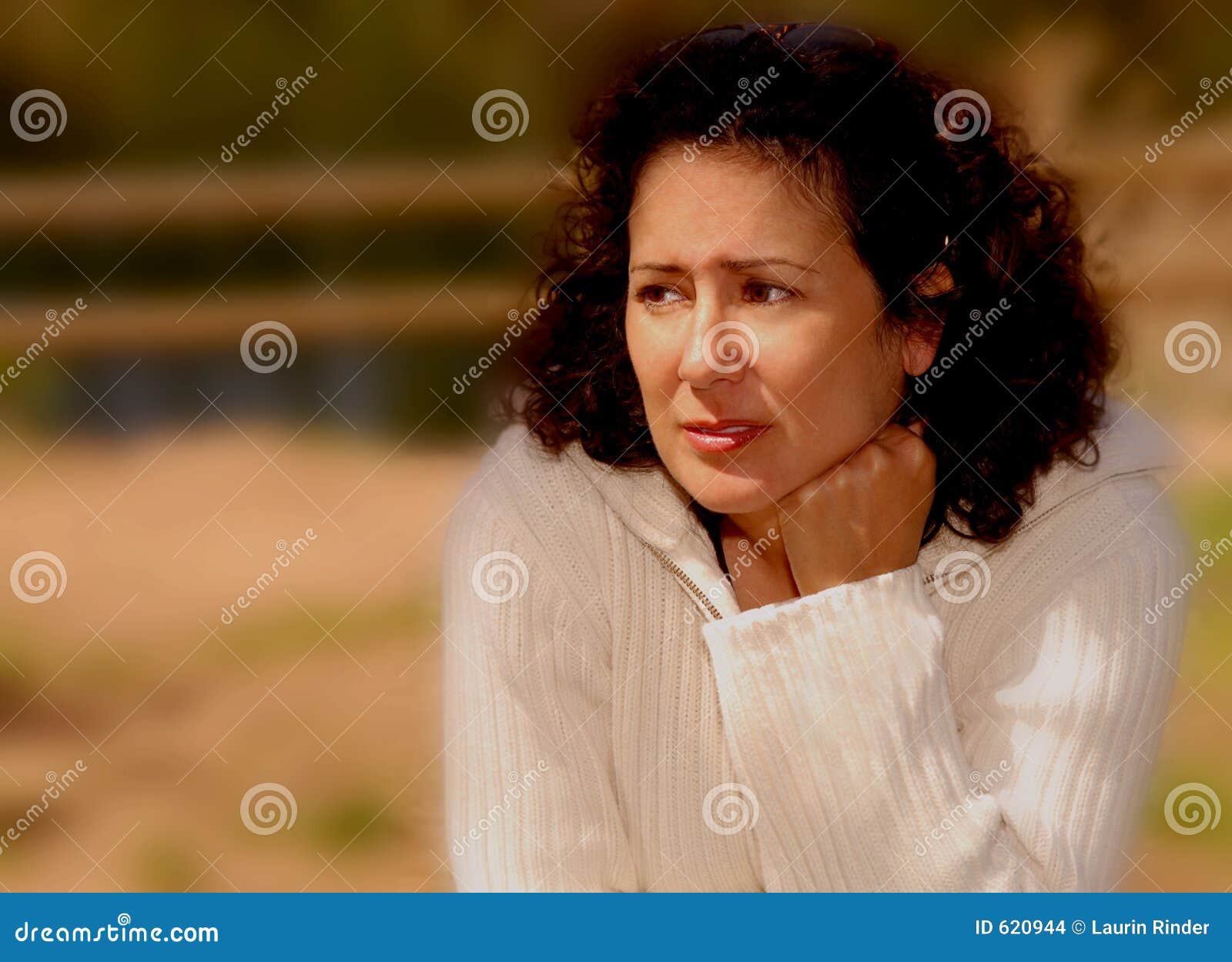 Woman with Worry stock photo. Image of apprehension, thoughtful - 620944