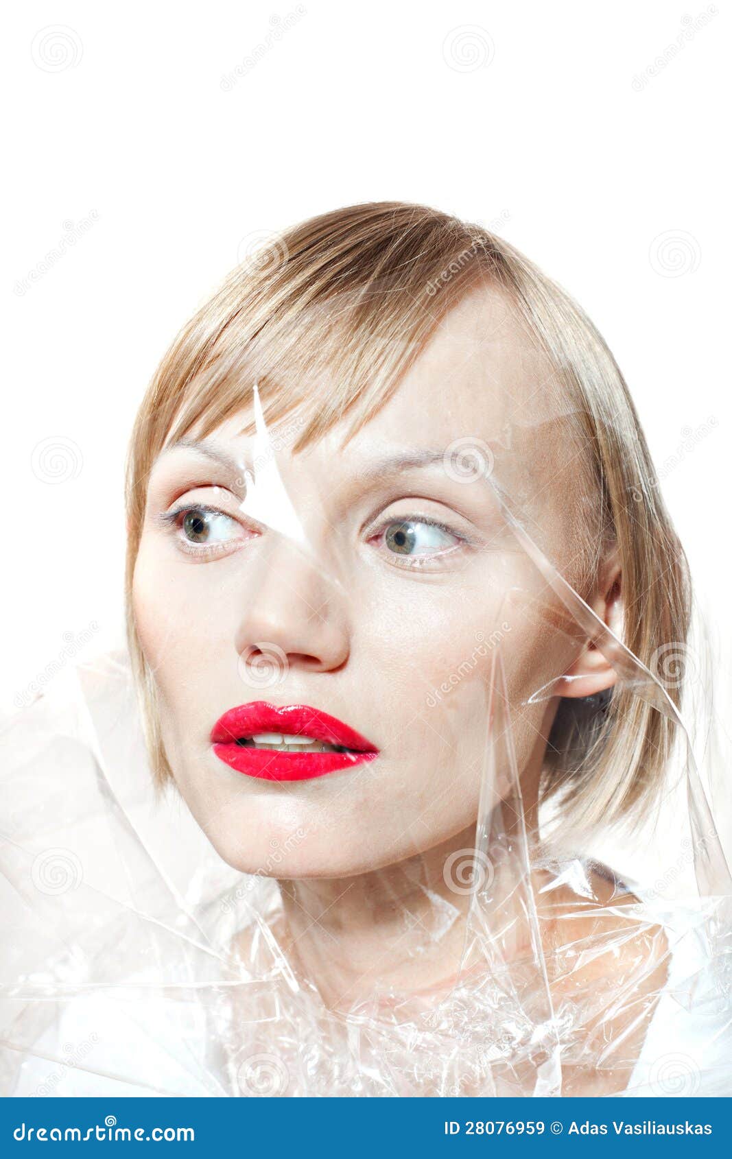 Woman wrapped up stock image. Image of wrapup, female - 28076959