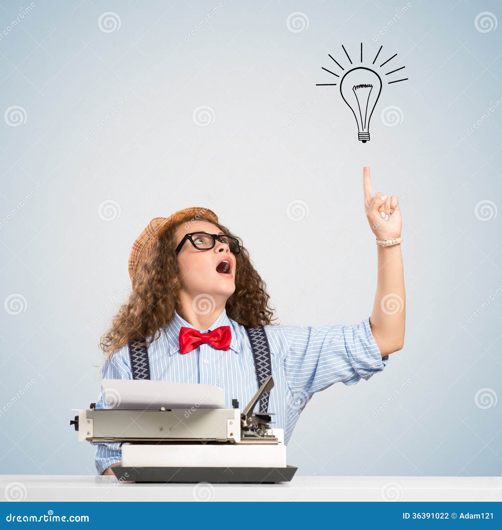 Woman writer stock photo. Image of beautiful, block, creativity - 36391022