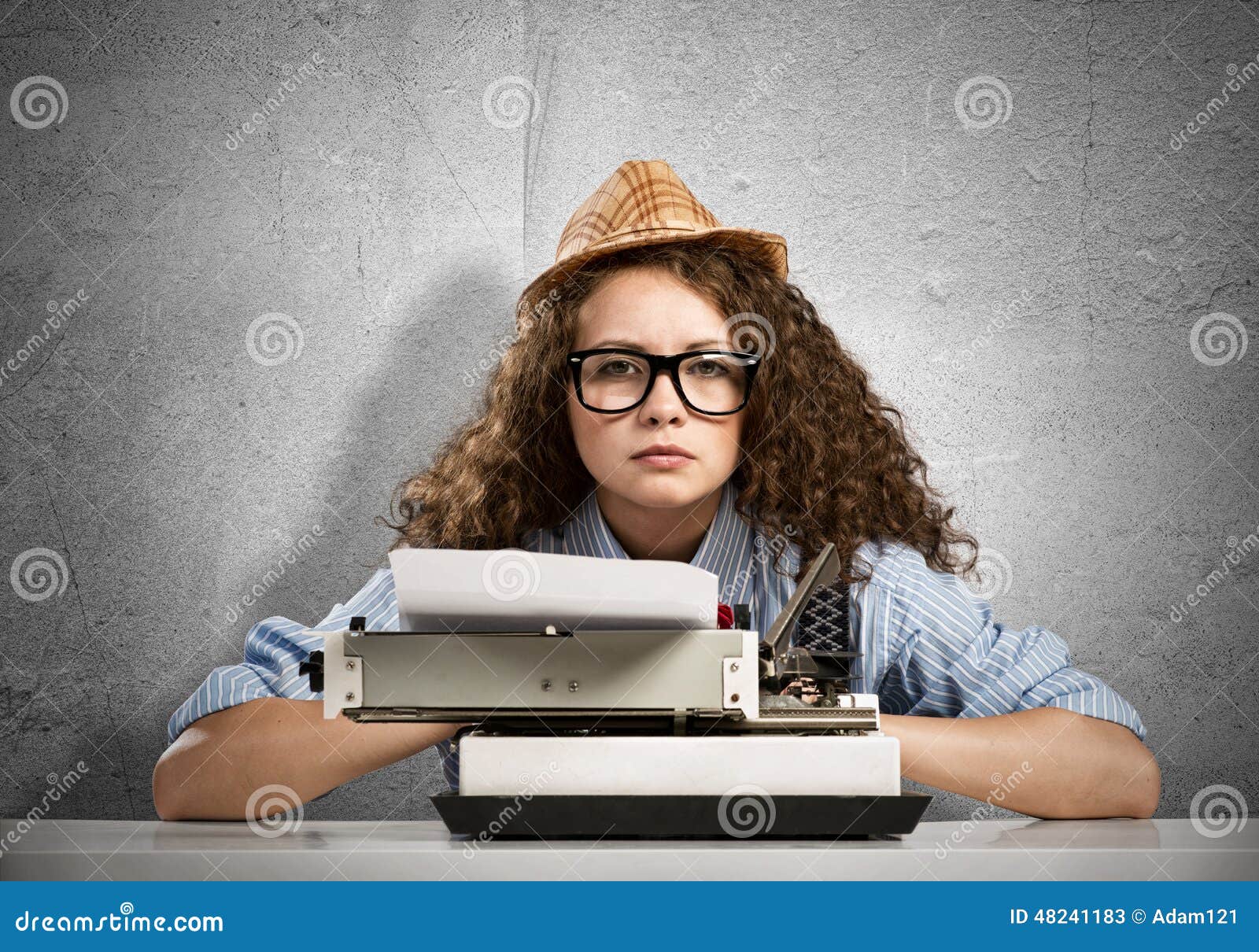 Woman writer stock image. Image of journalist, book, communication ...