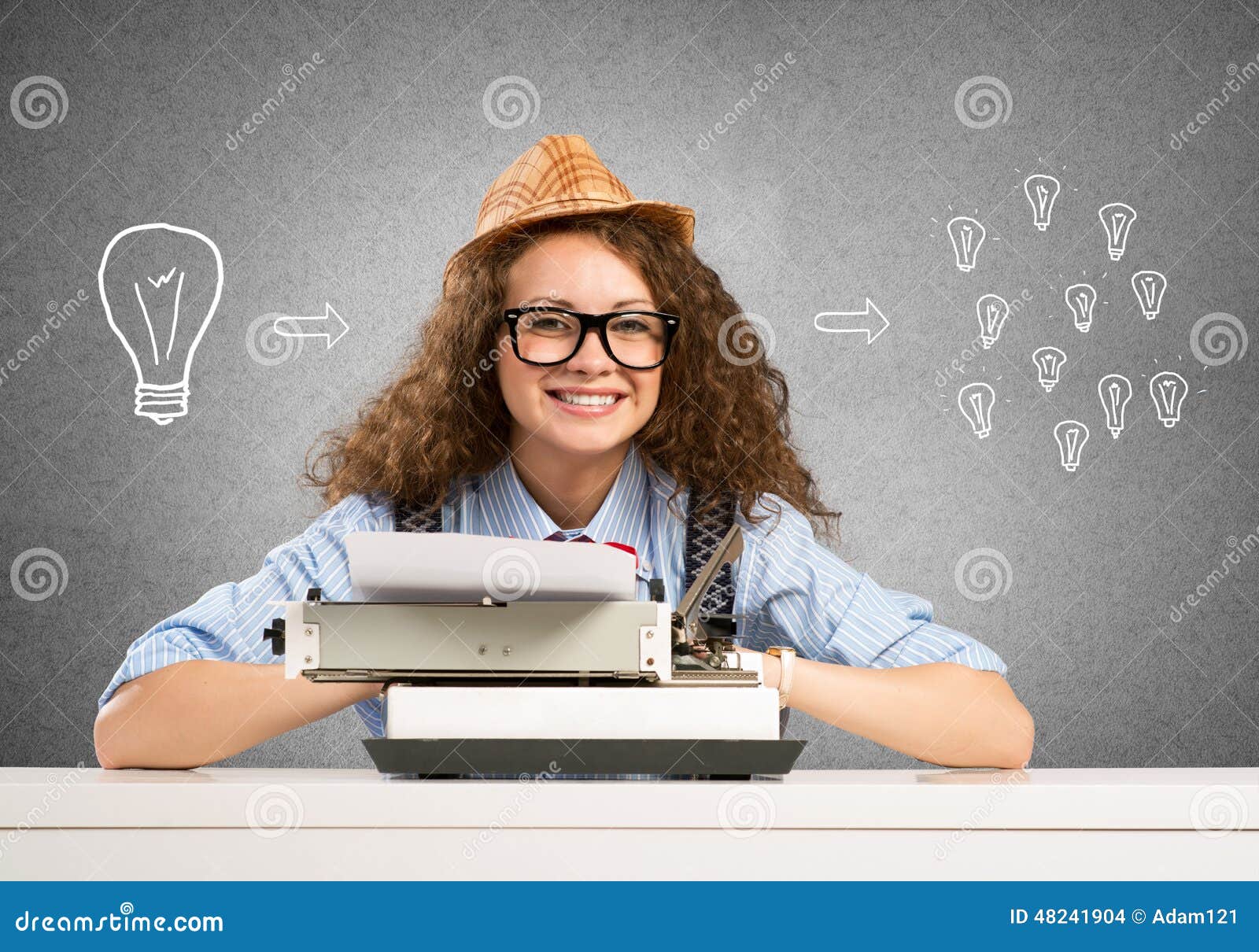 Woman writer stock photo. Image of novel, journalist - 48241904
