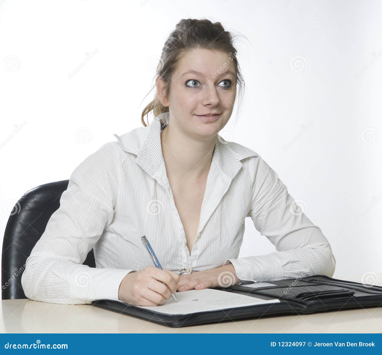 Woman writing stock image. Image of female, manager, focus - 12324097