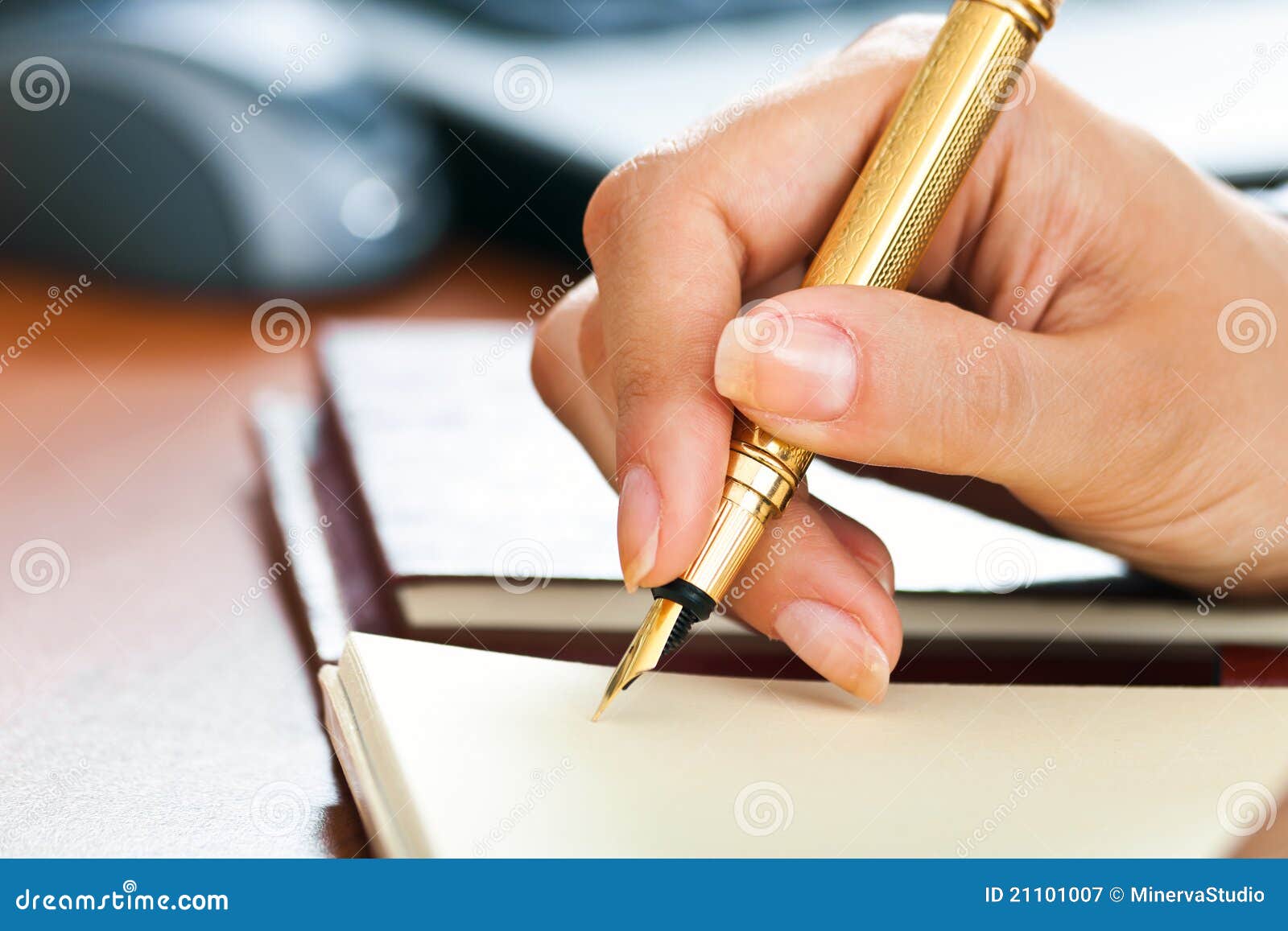 Woman writing stock image. Image of businesswoman, woman - 21101007
