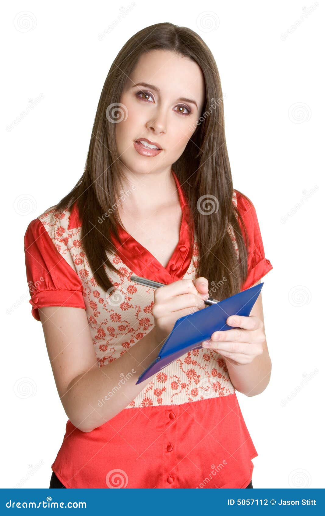 Woman Writing Check stock photo. Image of white, isolated - 5057112