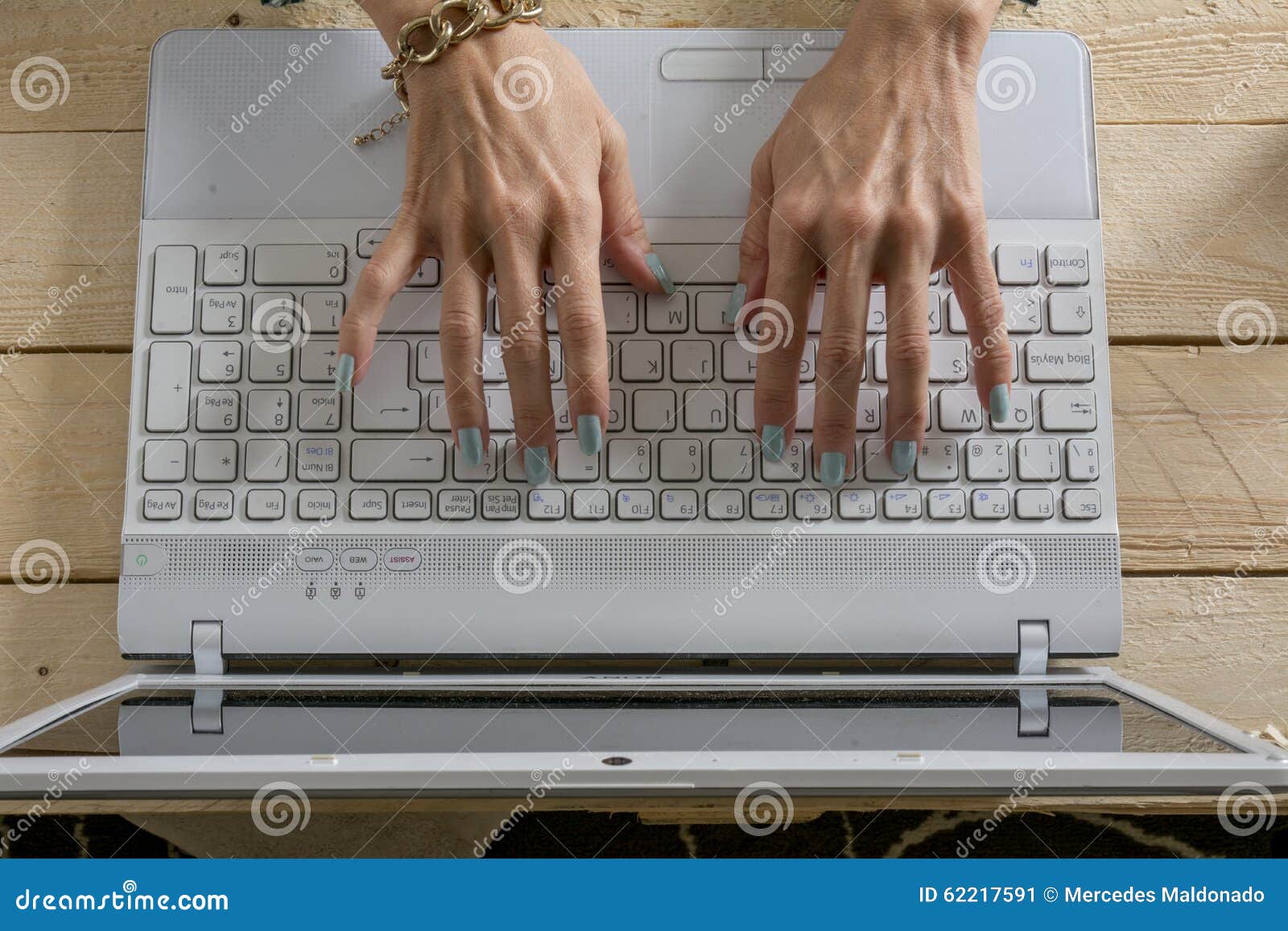 Woman Writing on the Computer, Casual Style Stock Image - Image of girl ...