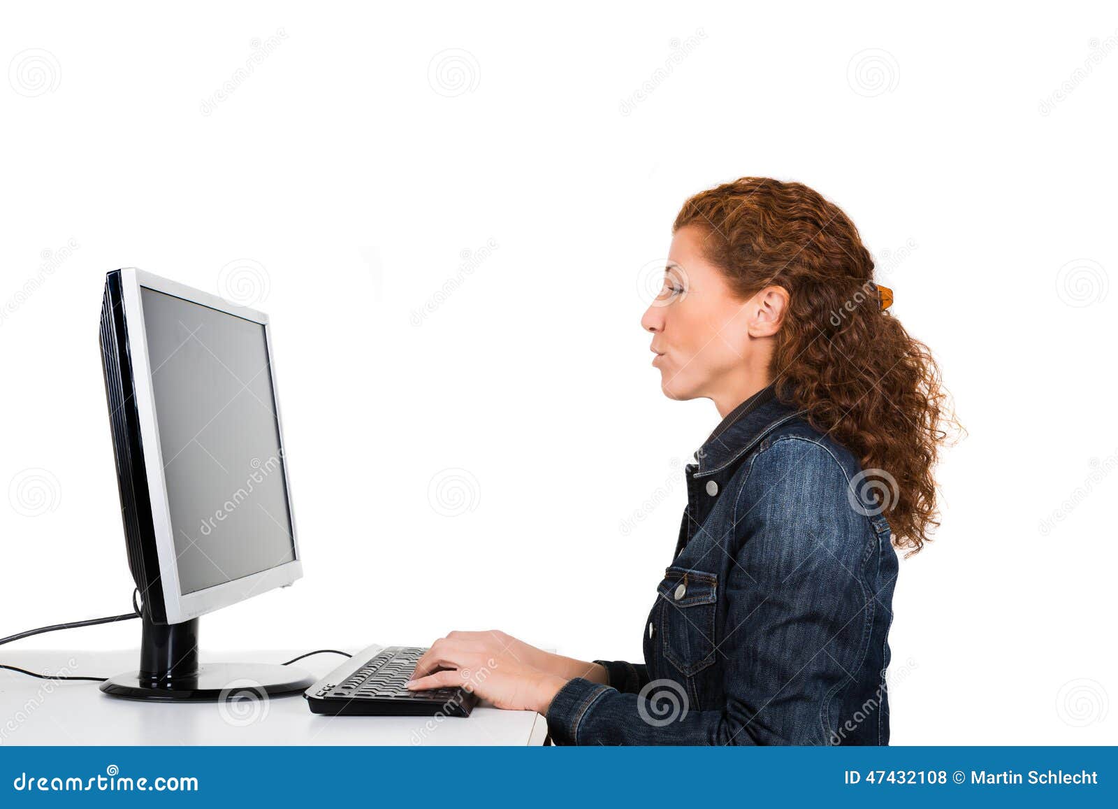 Woman writing stock photo. Image of girl, female, connection - 47432108