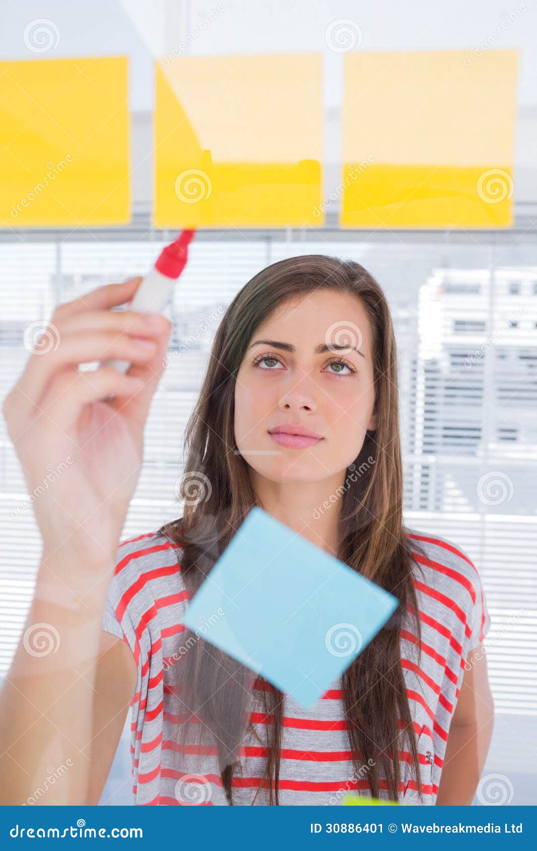 Woman Writing on the Planning Stock Image - Image of profession, career ...