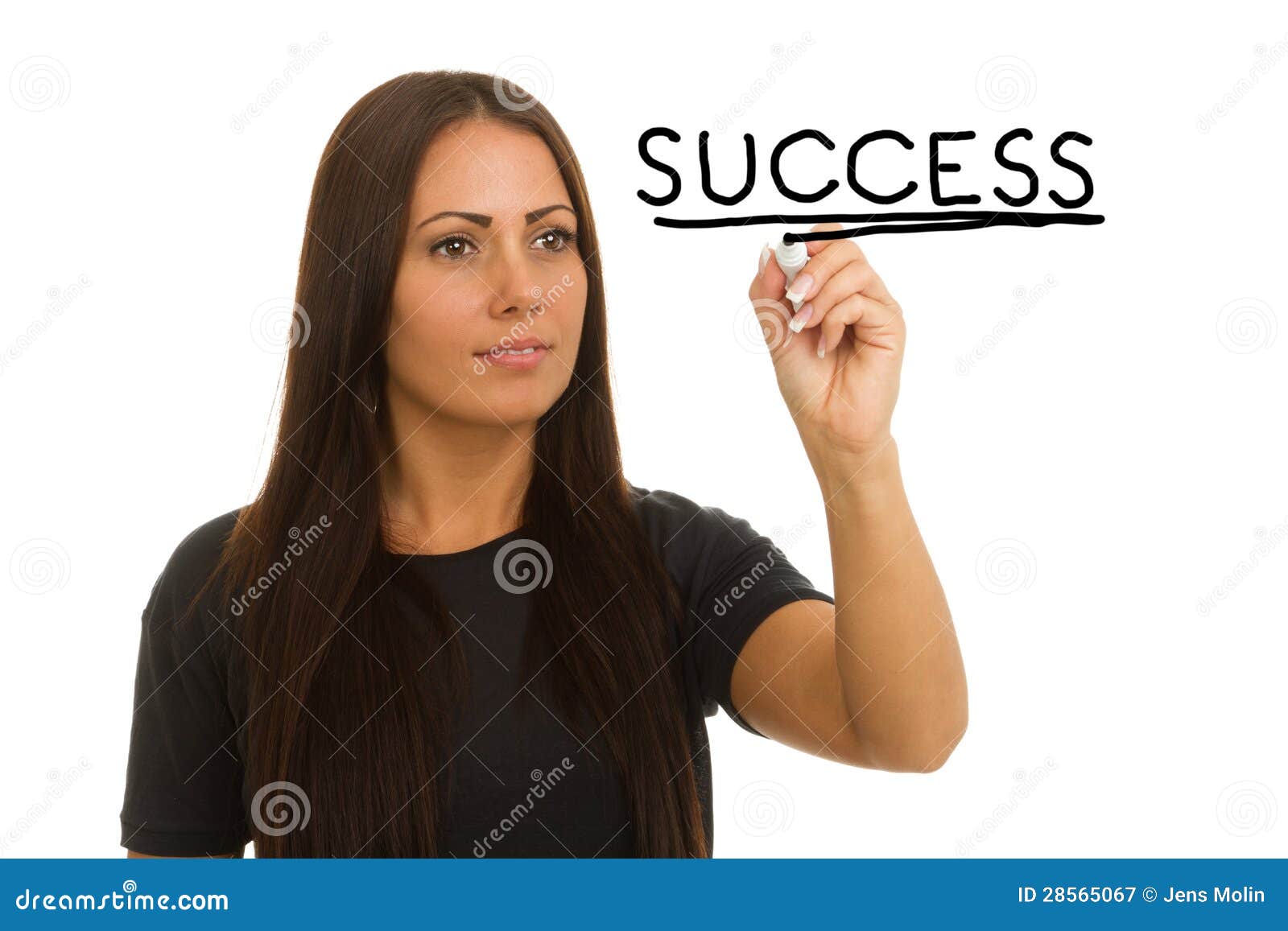 Woman writing succes stock image. Image of idea, business - 28565067