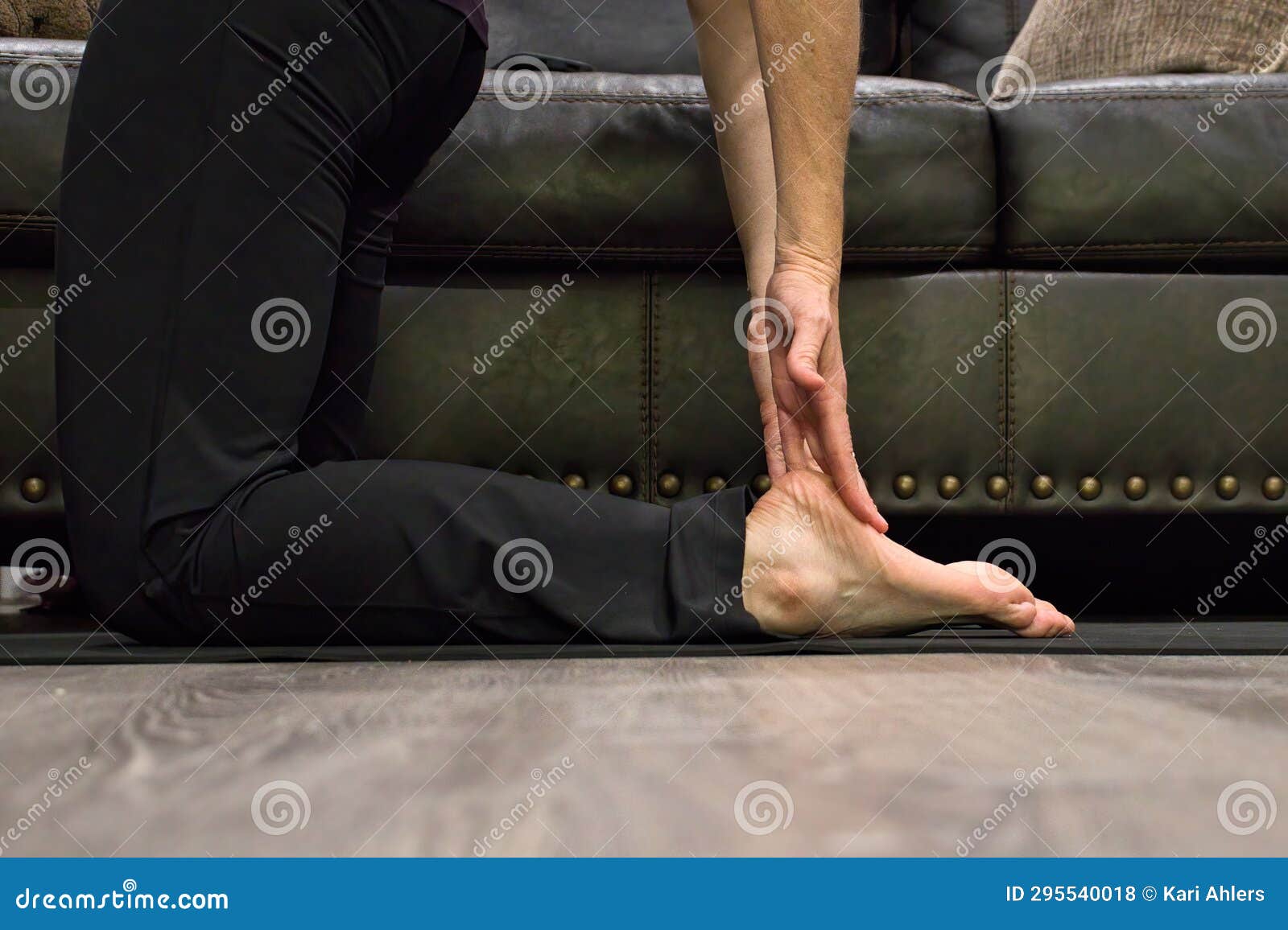 Woman in Yoga Pose Bent Backward Stock Photo - Image of female, active ...