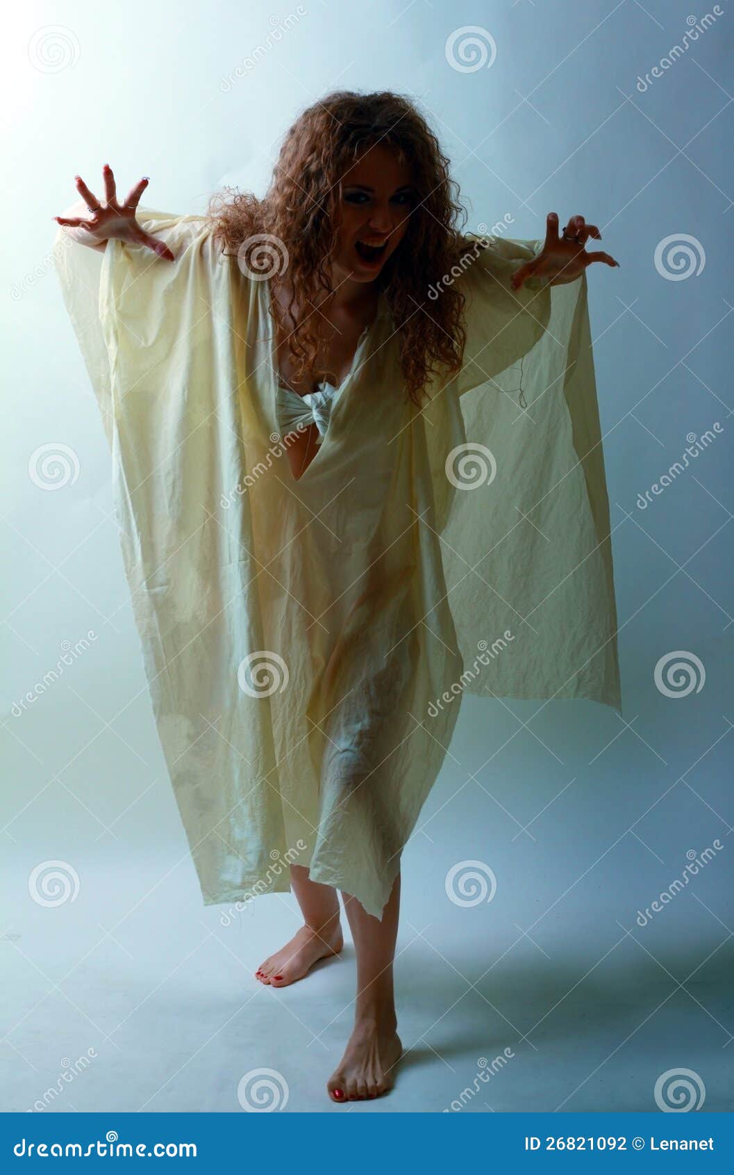 Woman in zombie look stock photo. Image of human, beautiful - 26821092