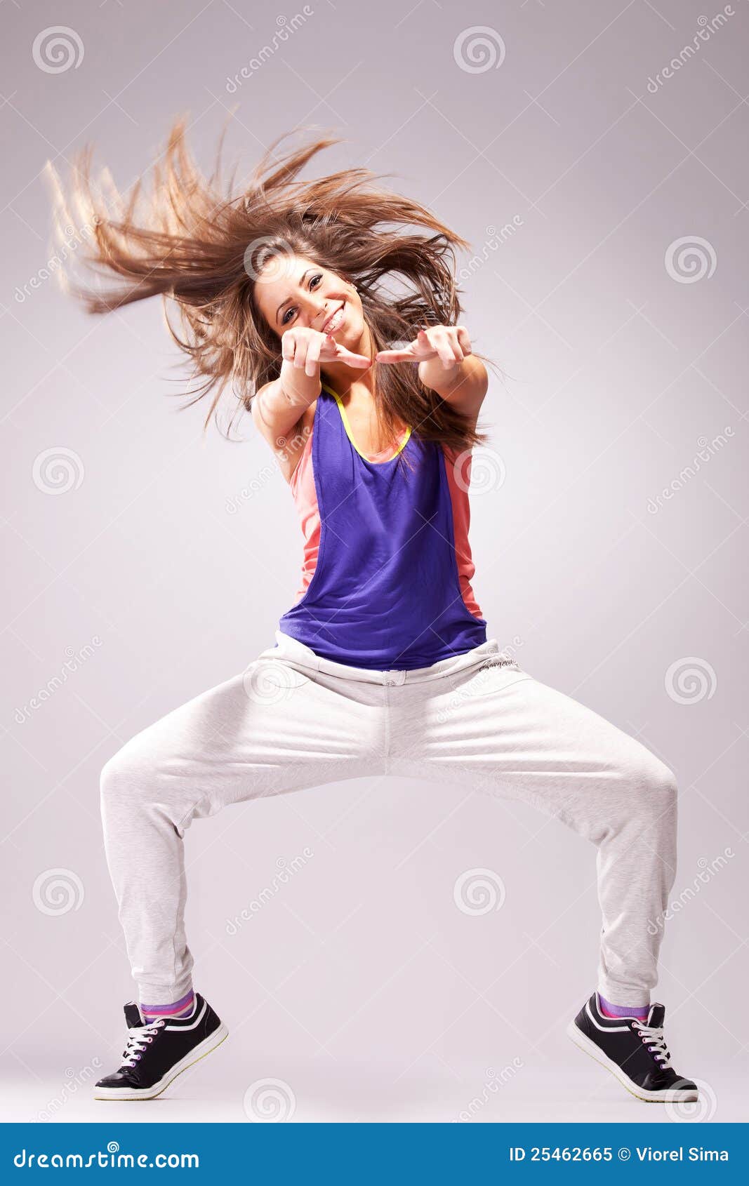 Womand Dancer Pointing To You Stock Image - Image of beauty, athlete ...