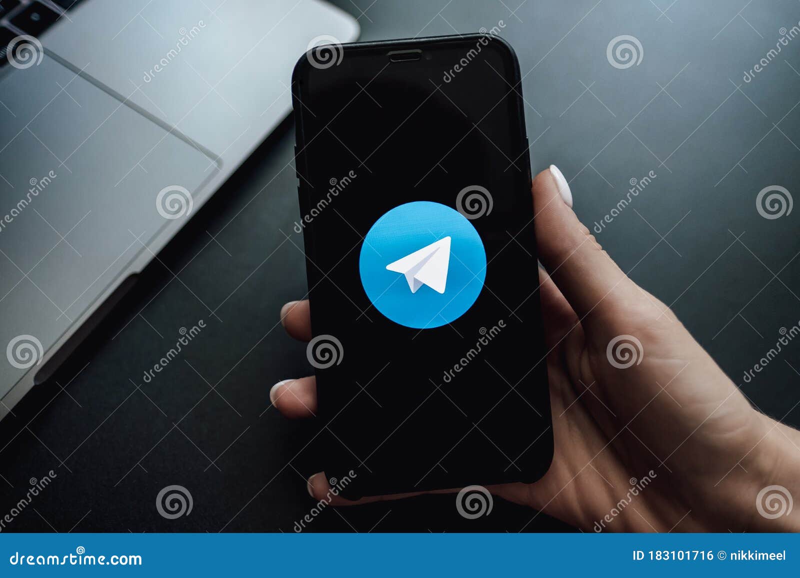 Screenshot of Telegram App Logo. Editorial Photo - Image of mockup ...