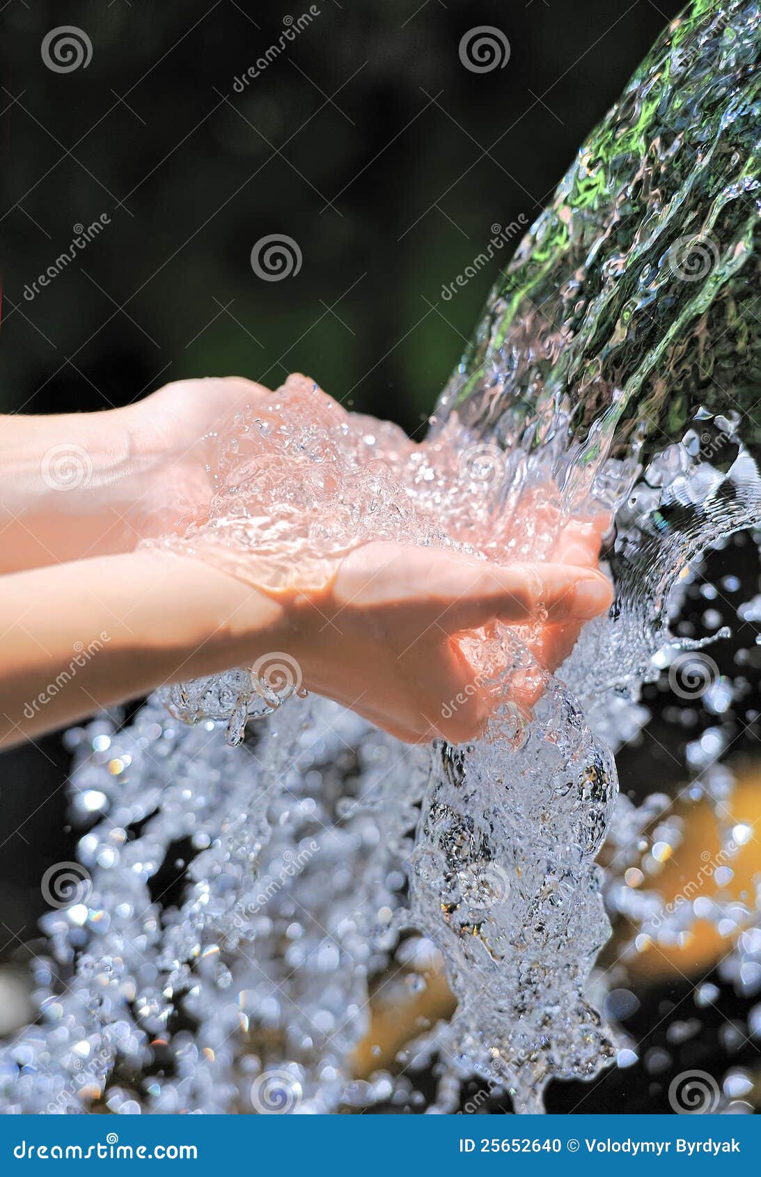 Womans Hands and Water Splash Stock Photo - Image of nature ...