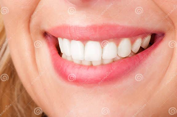 Womans Lips Smiling stock photo. Image of health, girl - 25882482