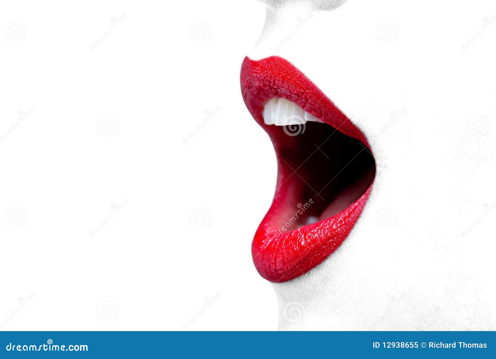 Womans Mouth Wide Open With Red Lipstick. Stock Image | CartoonDealer ... Womans Mouth Wide Open With Red Lipstick. Stock Image | CartoonDealer ...
