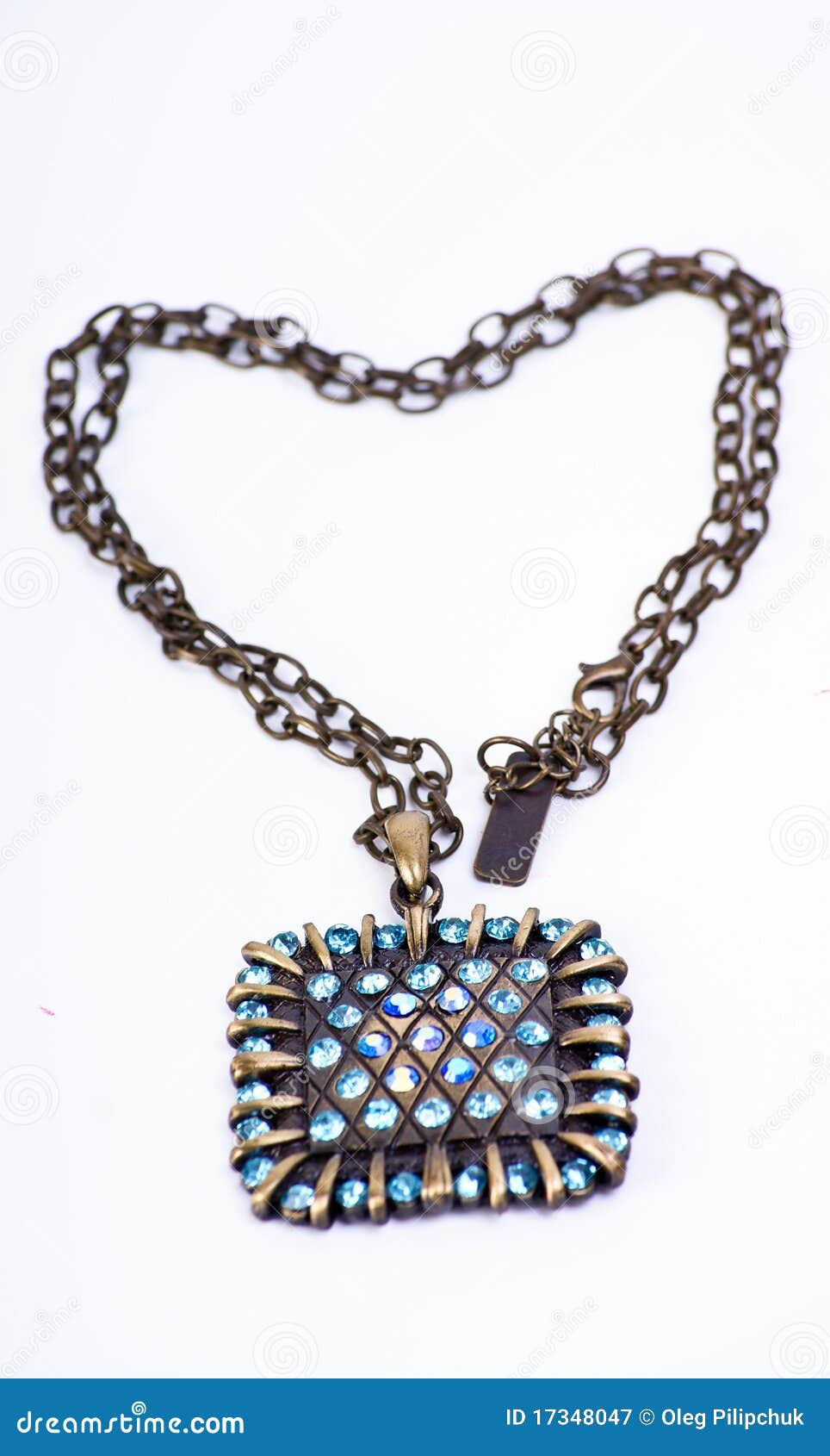 Womans neck jewellery stock image. Image of adult, blue - 17348047