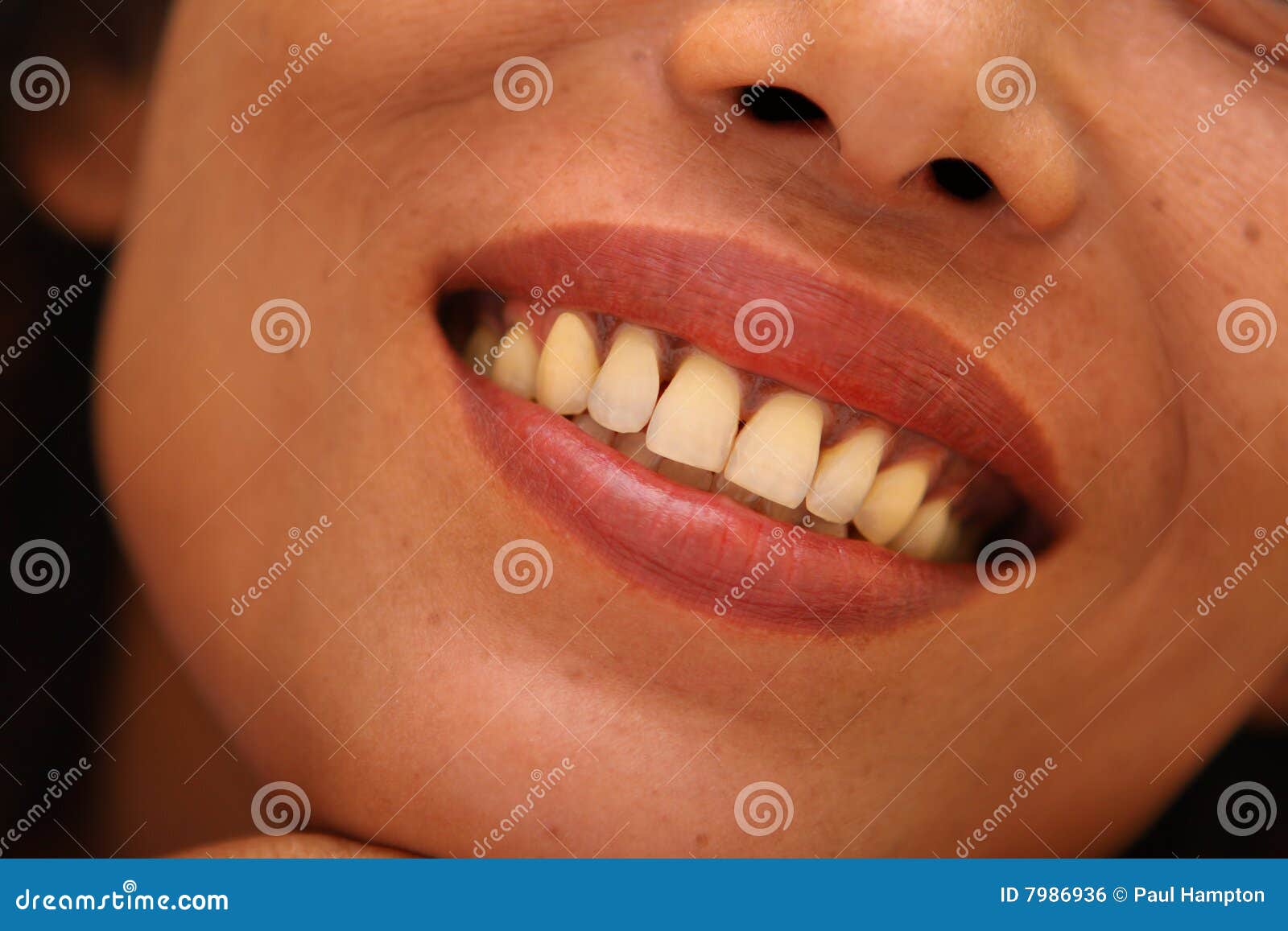 A Womans Smile stock photo. Image of beautiful, close - 7986936