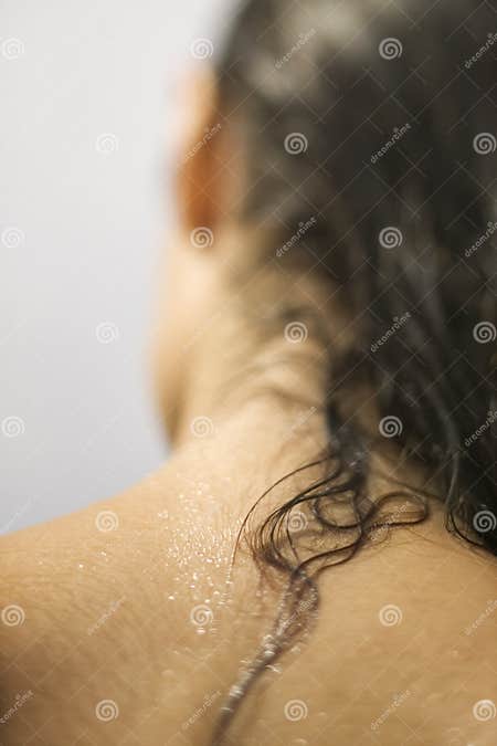 Womans wet neck stock image. Image of skin, years, neck - 2284403