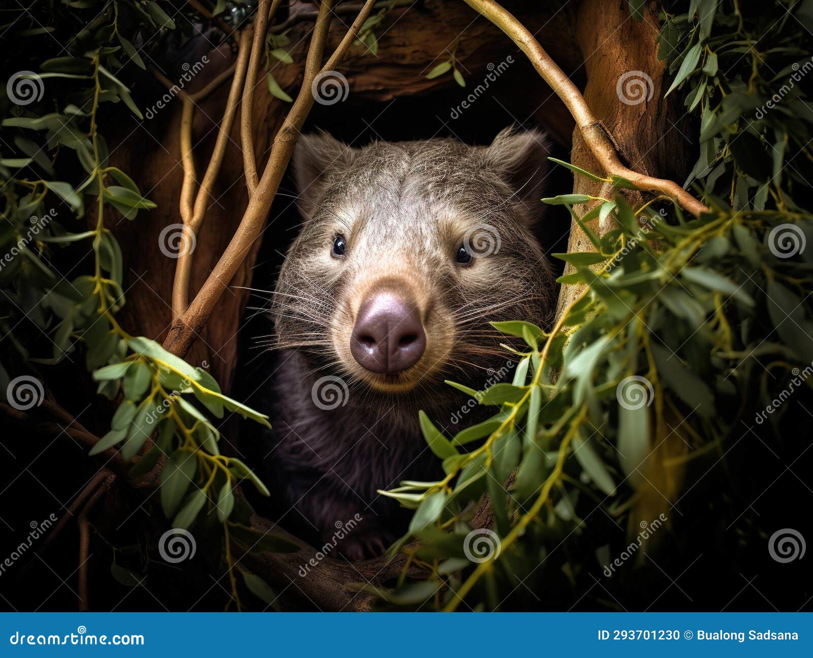 Ai Generated Illustration Wildlife Concept of Wombat Stock Illustration ...