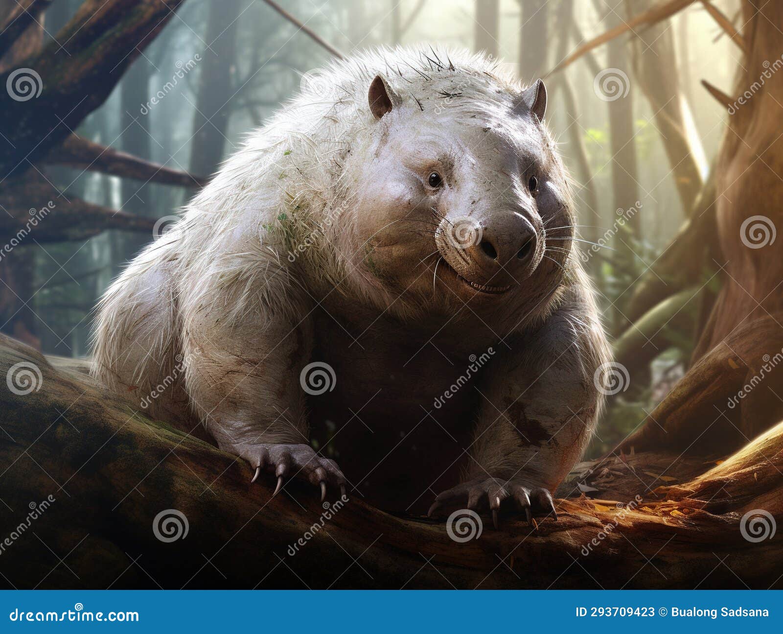 Ai Generated Illustration Wildlife Concept of Wombat Stock Illustration ...