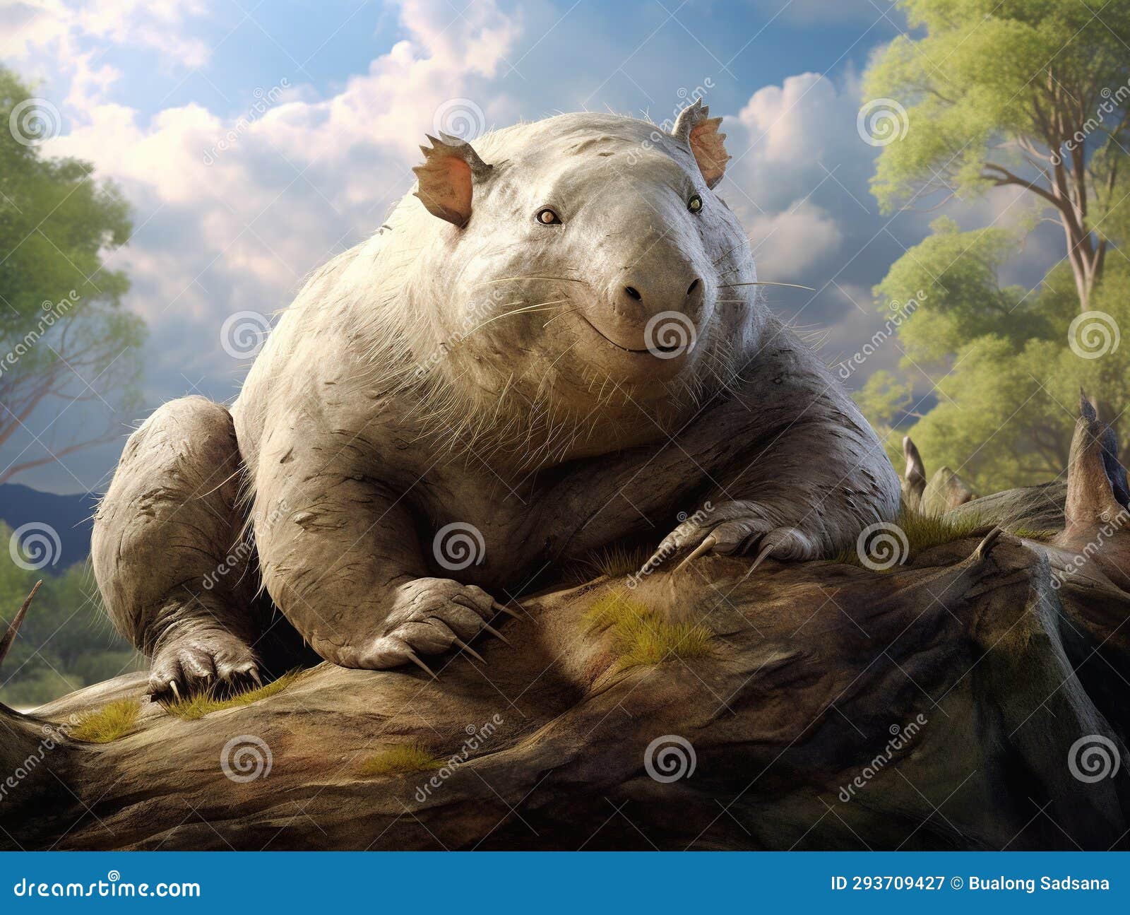 Wombat stock illustration. Illustration of latifrons - 293709427