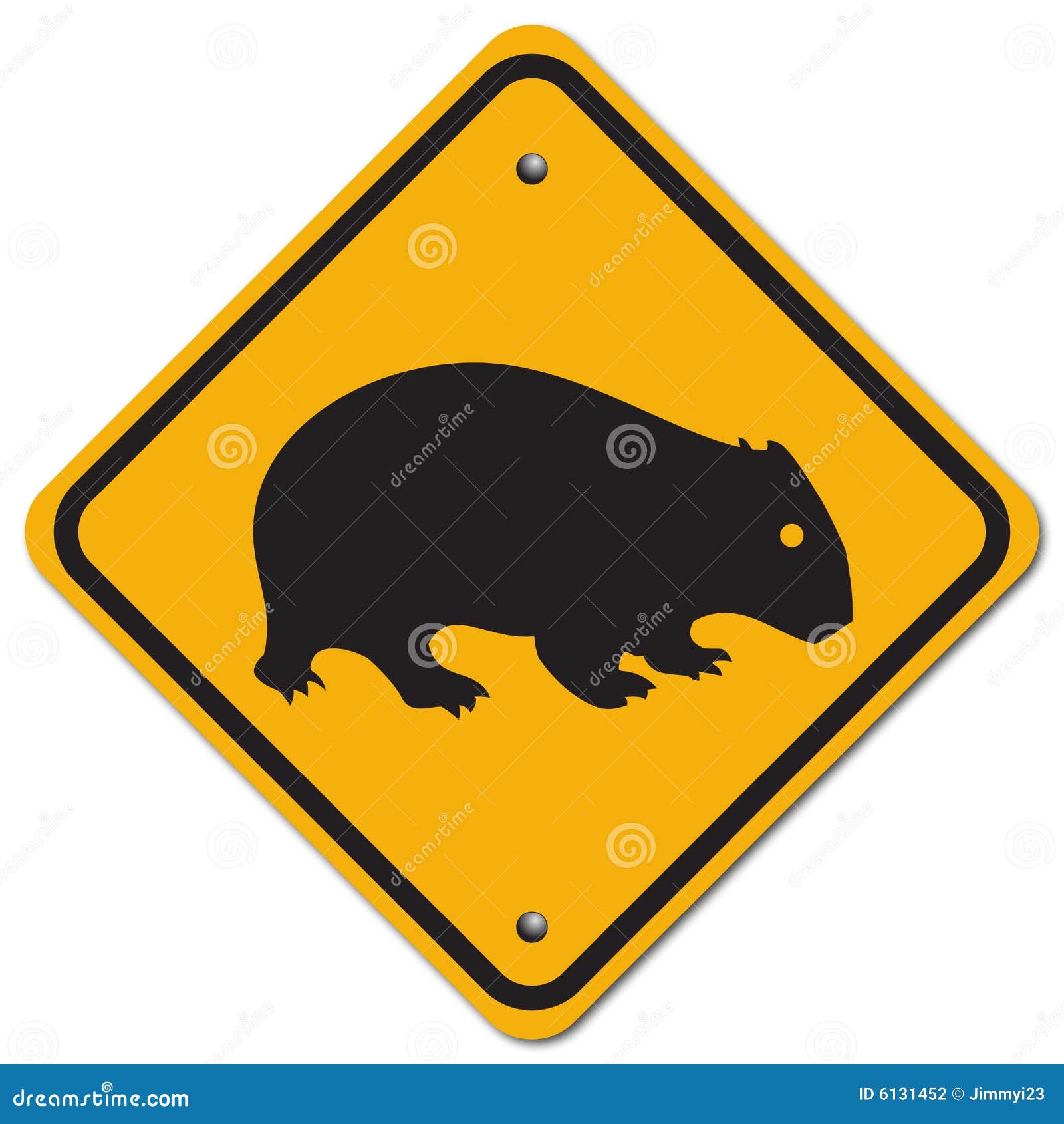 Wombat sign stock vector. Illustration of walk, nation - 6131452