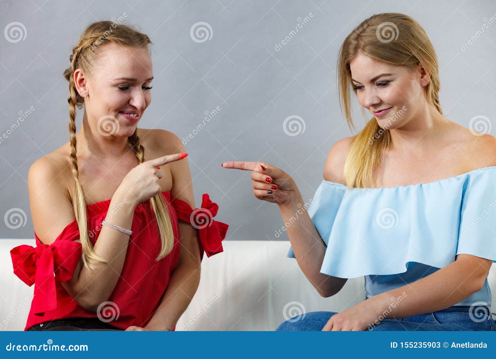 Women Accusing Each Other of Something Stock Image - Image of argue ...